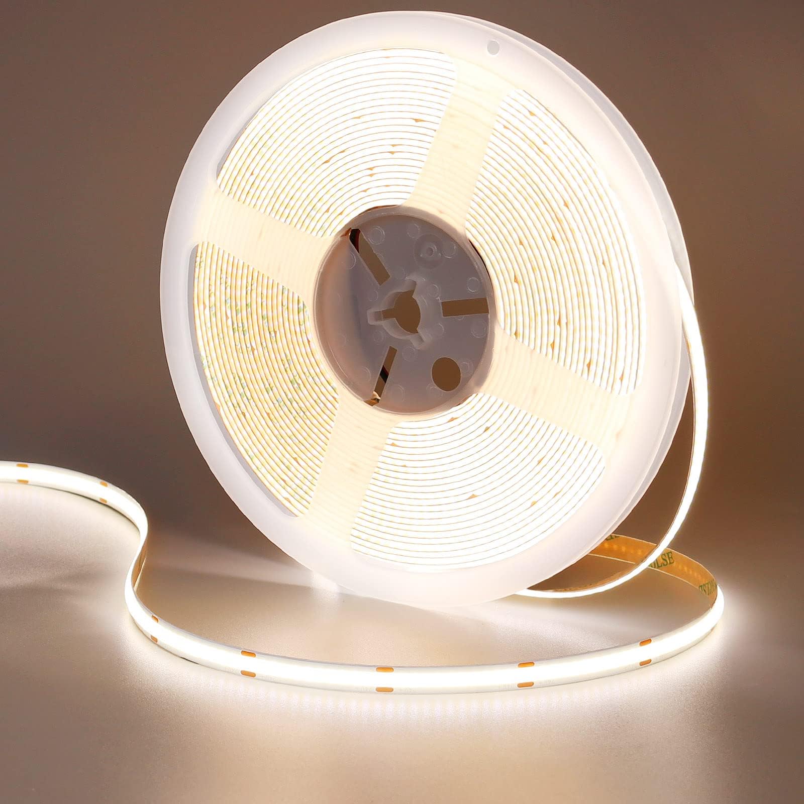 GOMING 24V 10M COB LED Strip Natürliches Weiß 4000K LED Streifen 312LED ...