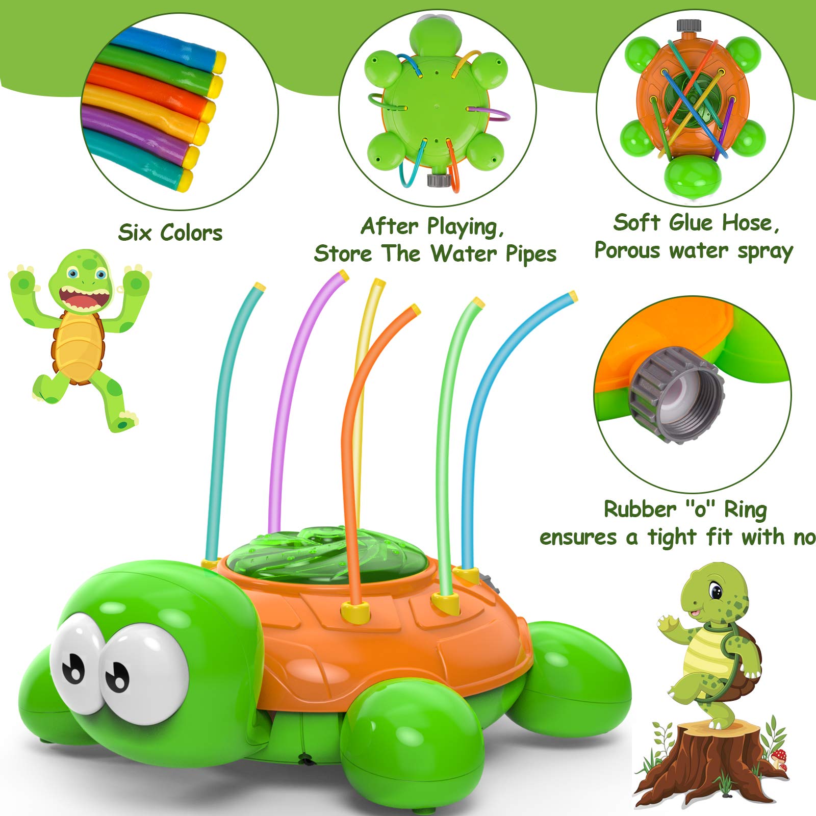Wiggle Worm Sprinkler Water Toy
