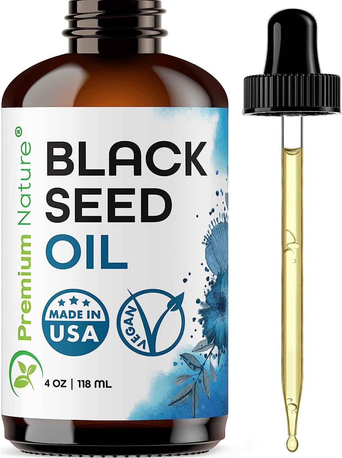 Black Seed Oil for Hair and Skin - Cold Pressed Virgin Unrefined ...