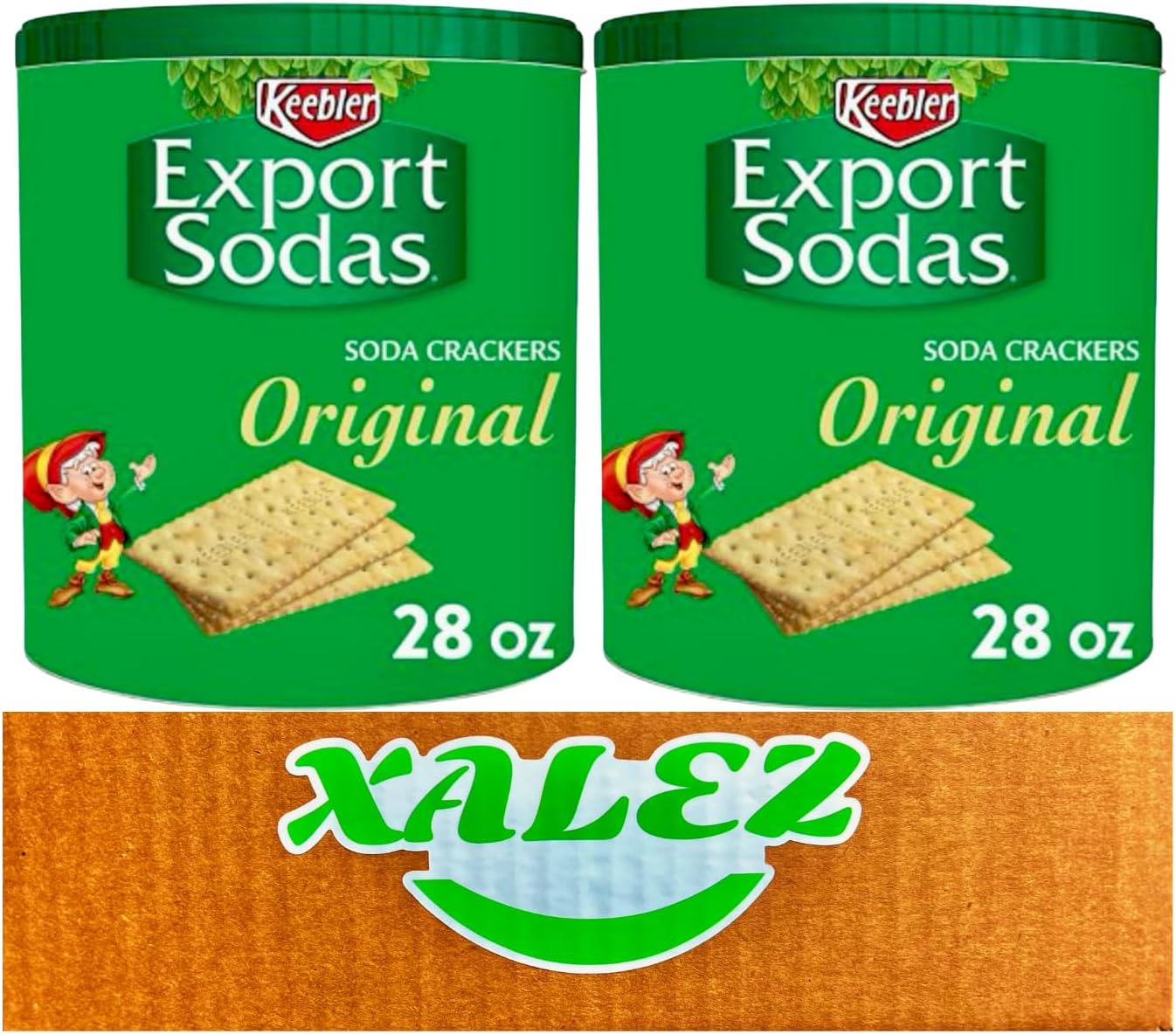 Amazon.com: (2 PACK) Export Sodas Original Crackers (28 oz.) + XALEZ TM ...