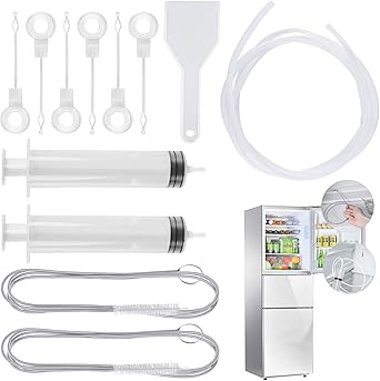 SPDYCESS 12 pcs Fridge Drain Hole Cleaning Tool Set, Refrigerator ...