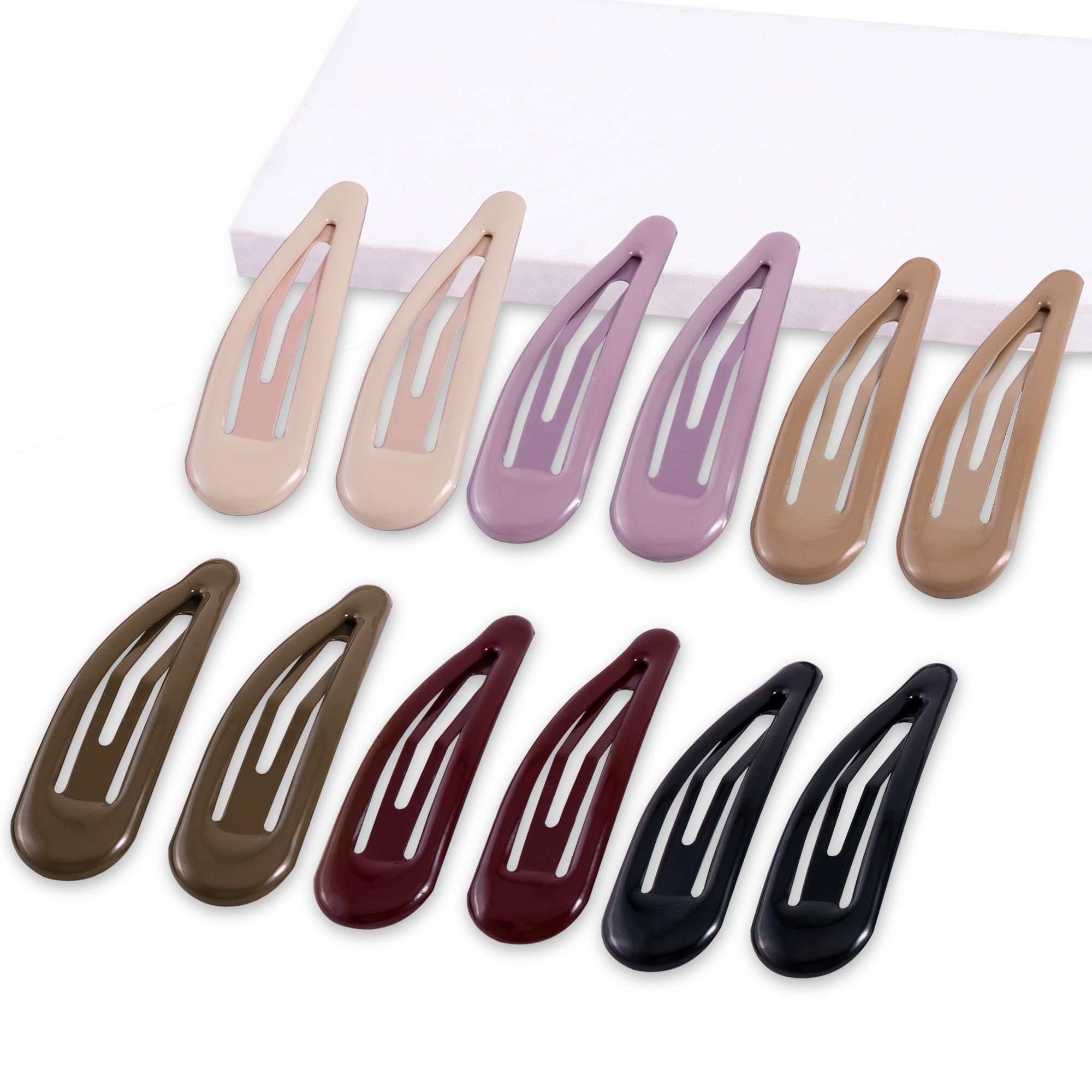 Amazon.com : Cptots Metal Snap Hair Clips Water Drop No Slip Hair ...