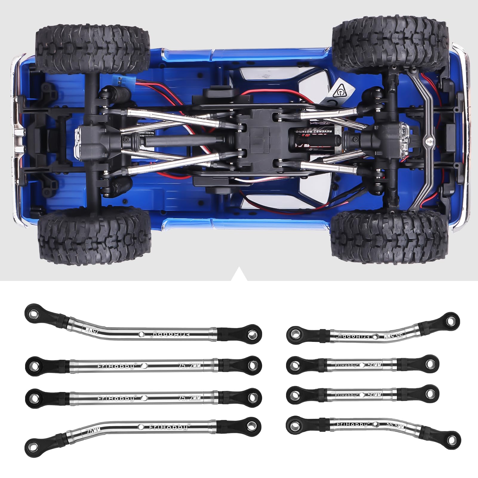 Amazon.com: FriHobby High Clearance Chassis Links Set Stainless Steel ...