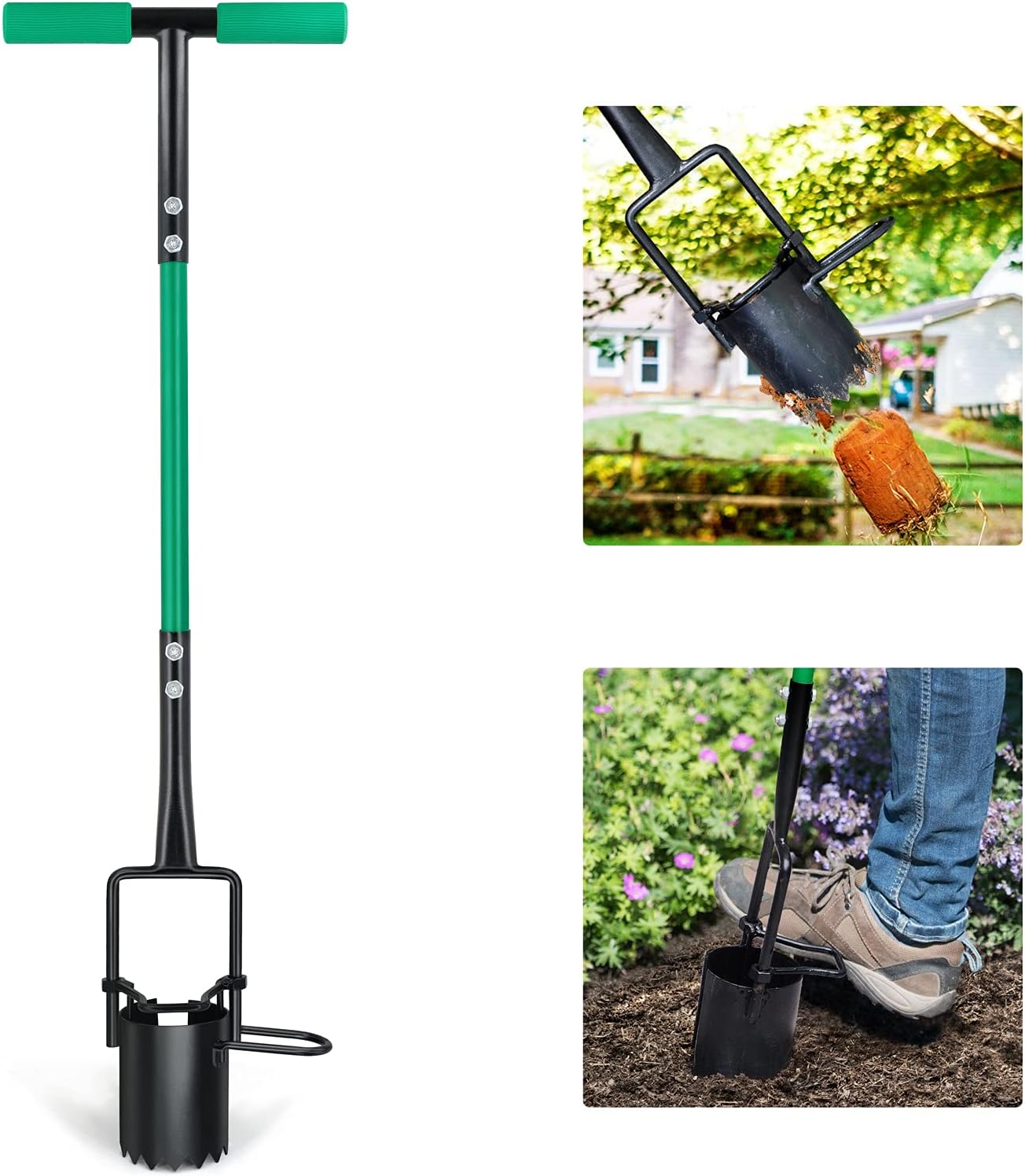 Amazon.com : Yard Butler Sod Plugger turf cutter and grass plug tool ...
