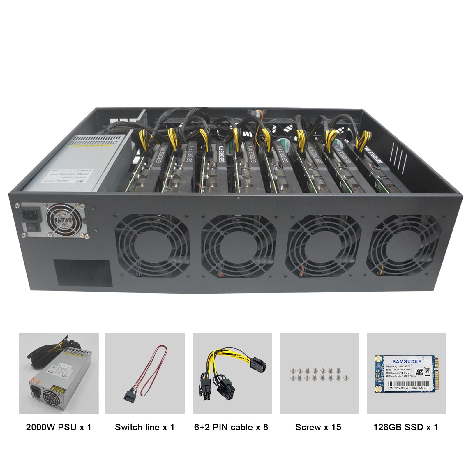 MLLIQUEA 8 GPU Ports Mining R...B09GY5JRWG | Encarguelo.com