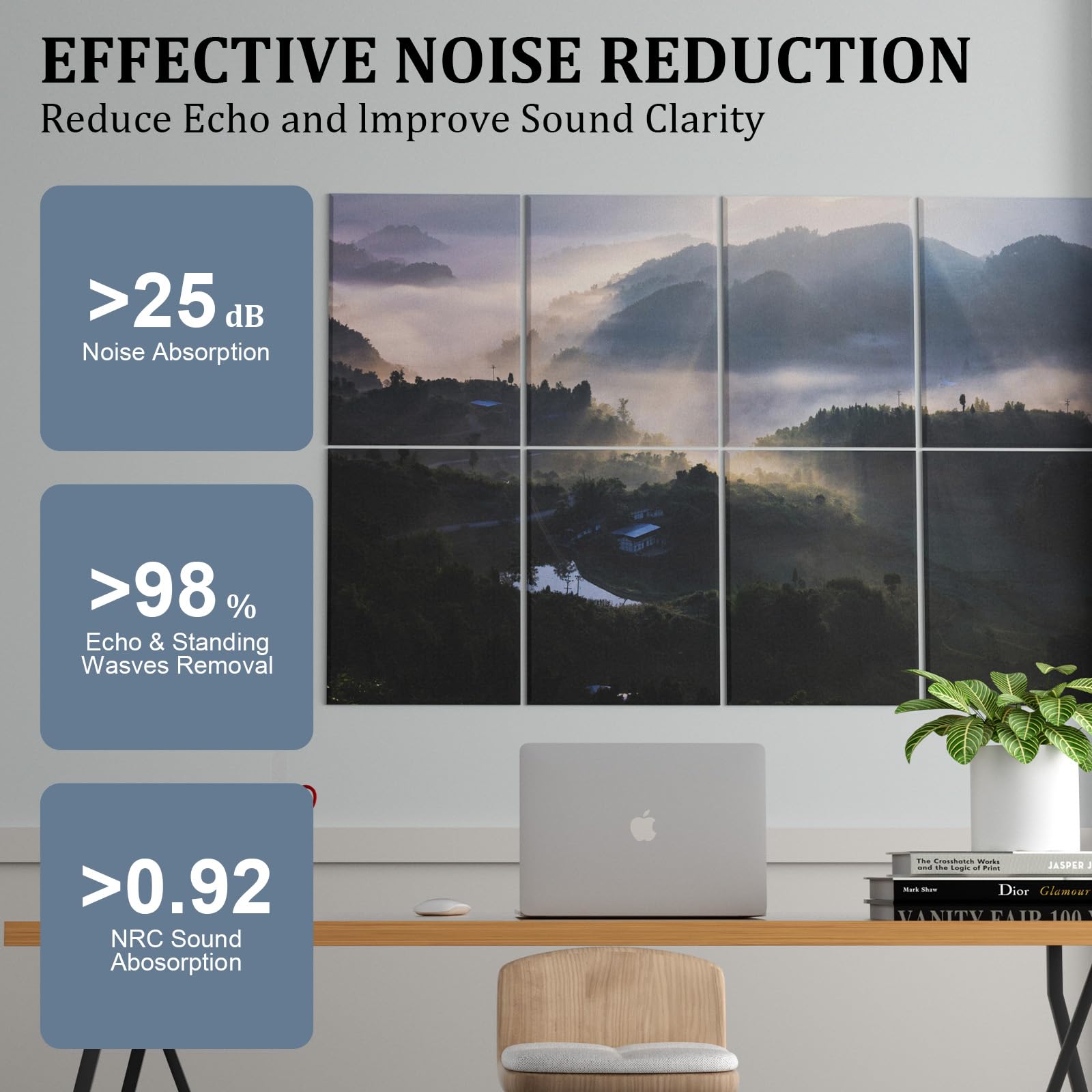 Snapklik.com : Ginchain Art Acoustic Panels Soundproof Wall Panels, 48 ...