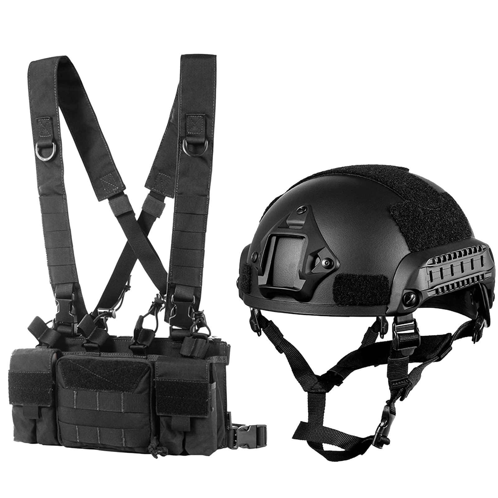Buy OneTigris Chest Rig with 5.56/7.62 & Pistol Mag Pouch & X Strap and ...