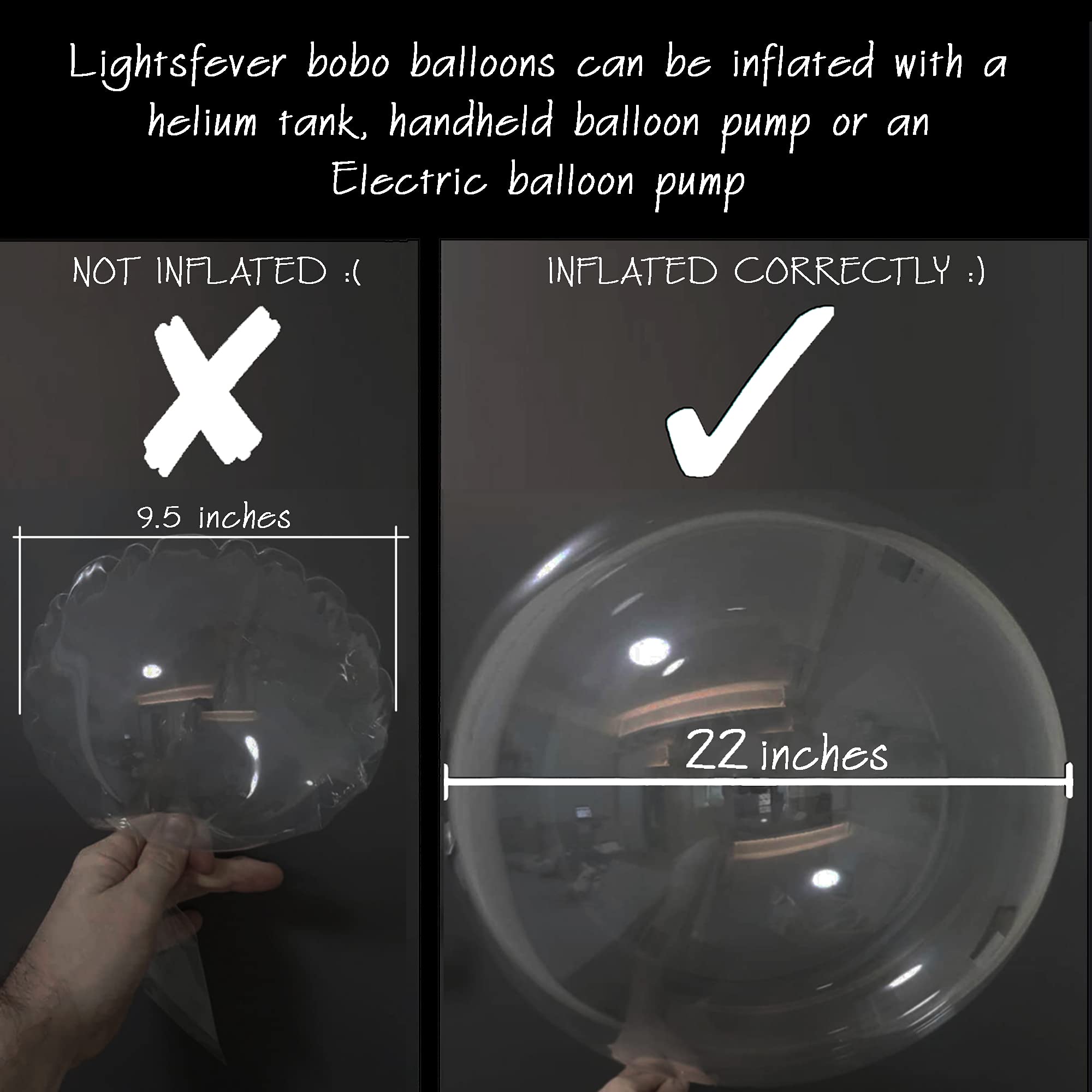 Clear balloons 22 inch - 20pc Pool party balloons bobo balloons round ...