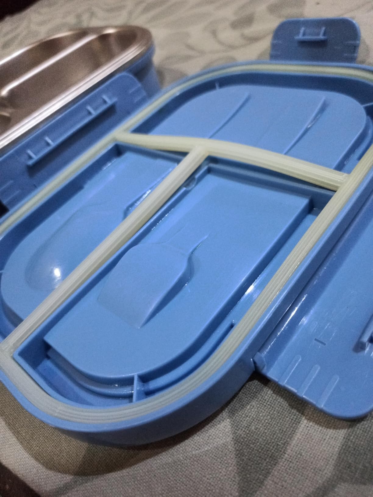 Buy CELLO Lunch Buddy Lunch Box with Plastic Spoon and Fork | 100% Food ...