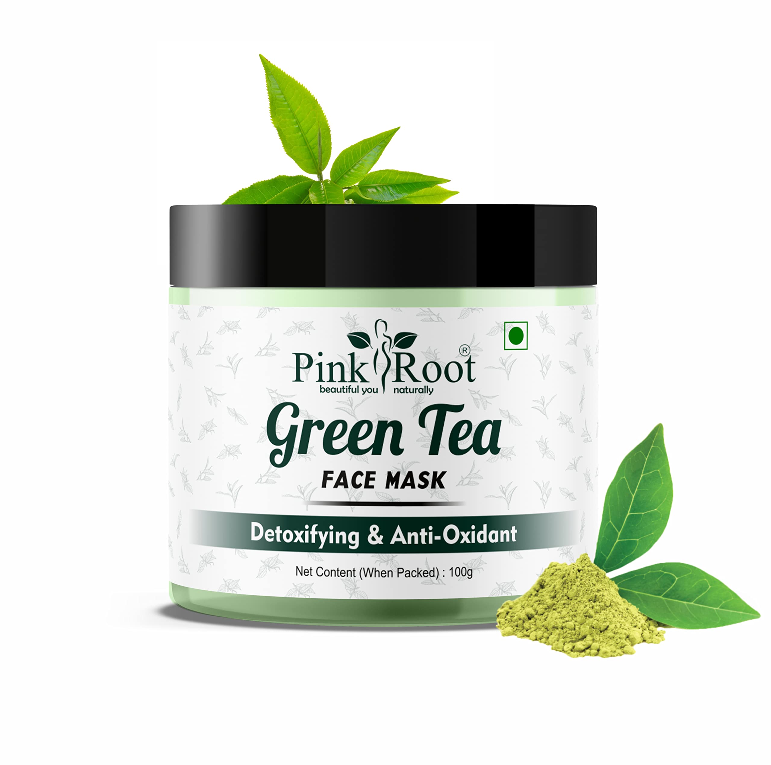 Buy Pink Root Green Tea Face Mask 100gm Online at Low Prices in India ...