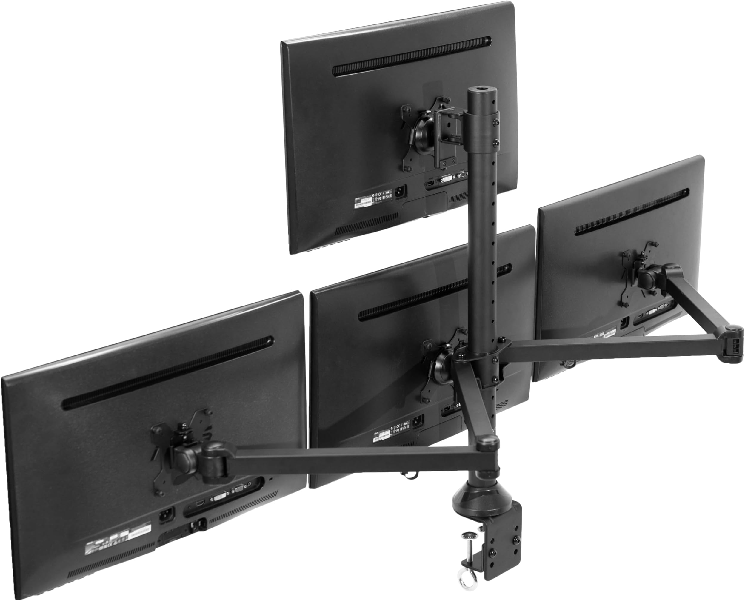 Stand Steady 6 Monitor Mount | Heavy Duty Height Adjustable Six Monitor ...