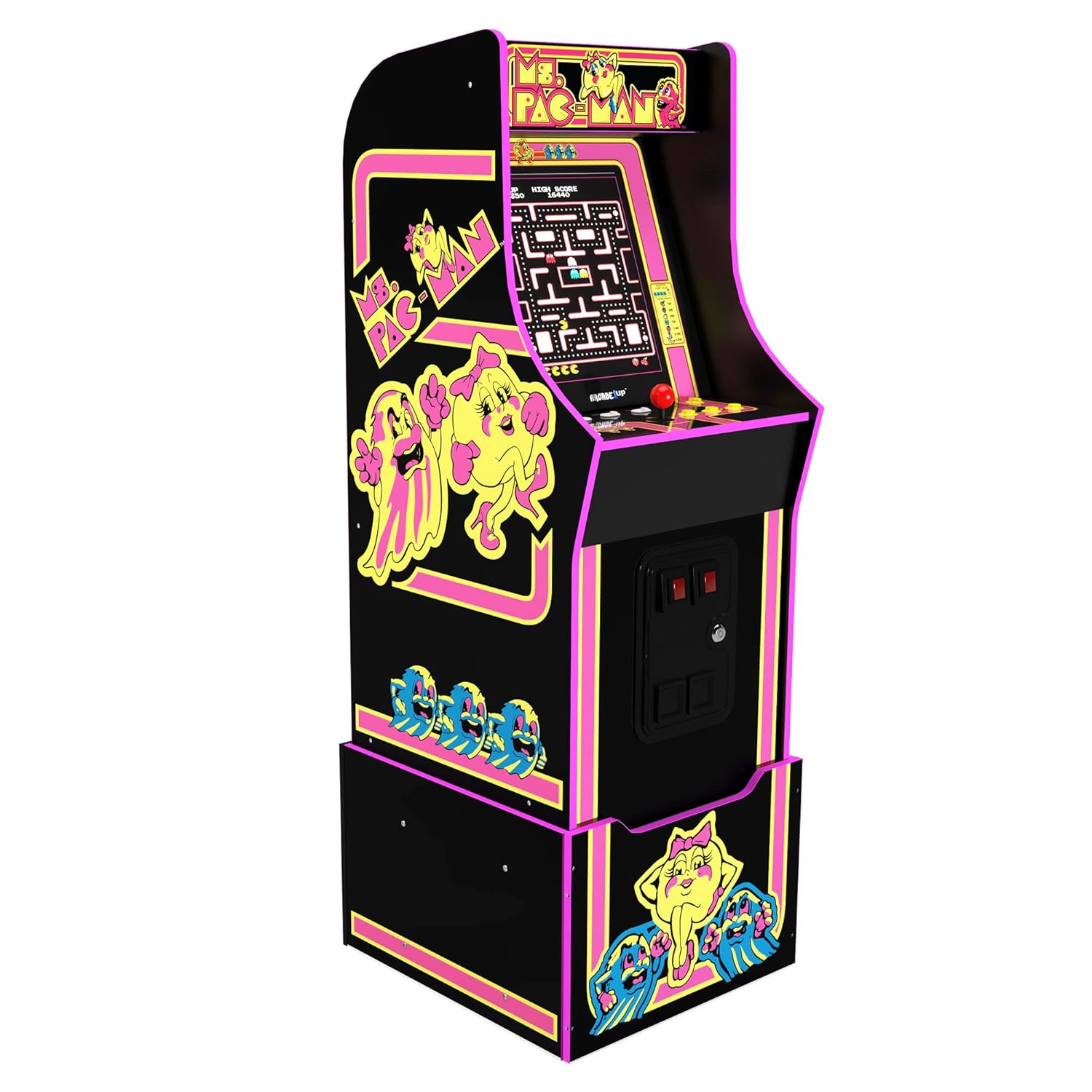 Amazon.com: Arcade1Up BANDAI NAMCO Legacy Arcade Game Ms. PAC-MAN ...
