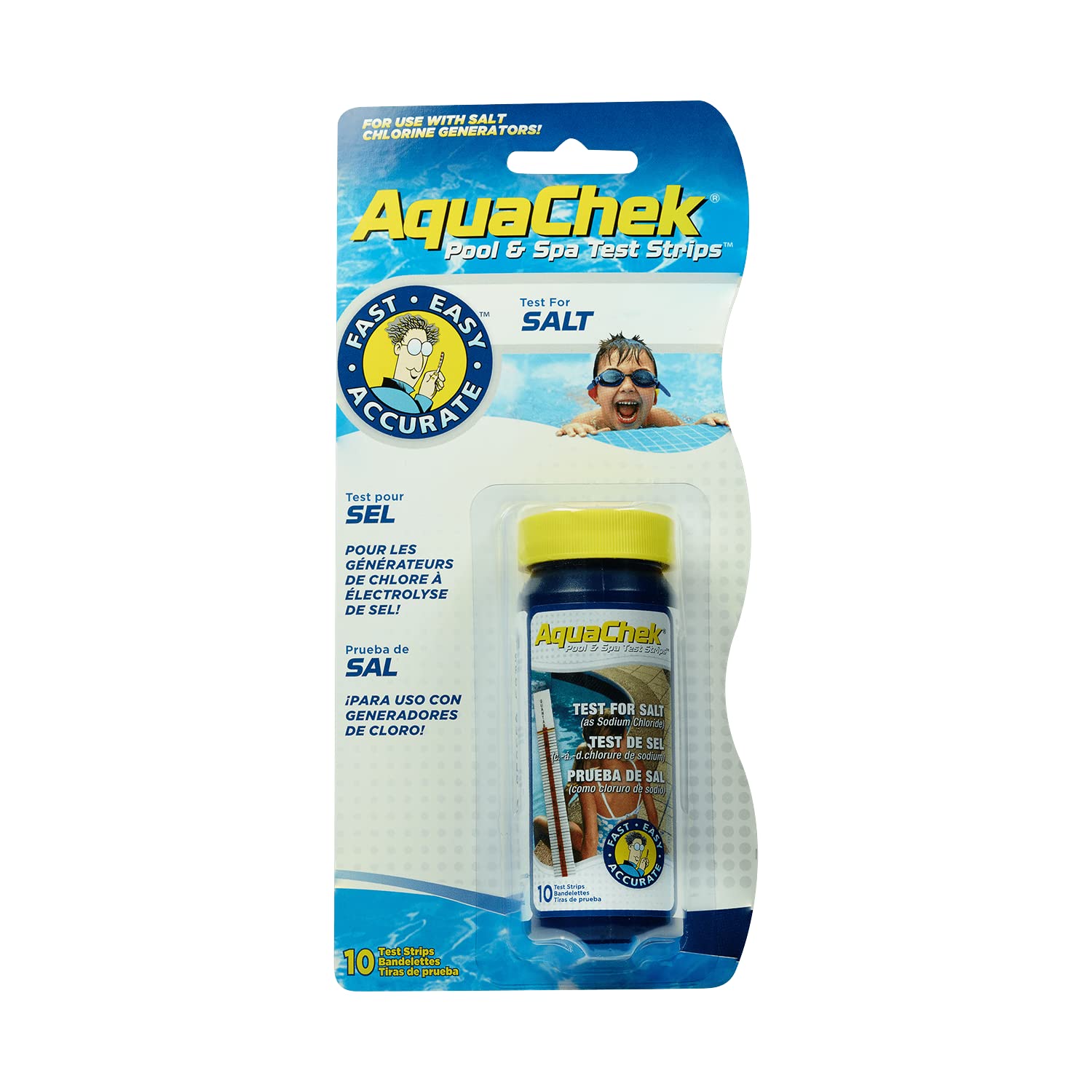Aquachek tiras de prueba para salinidad en el agua de albercas ...