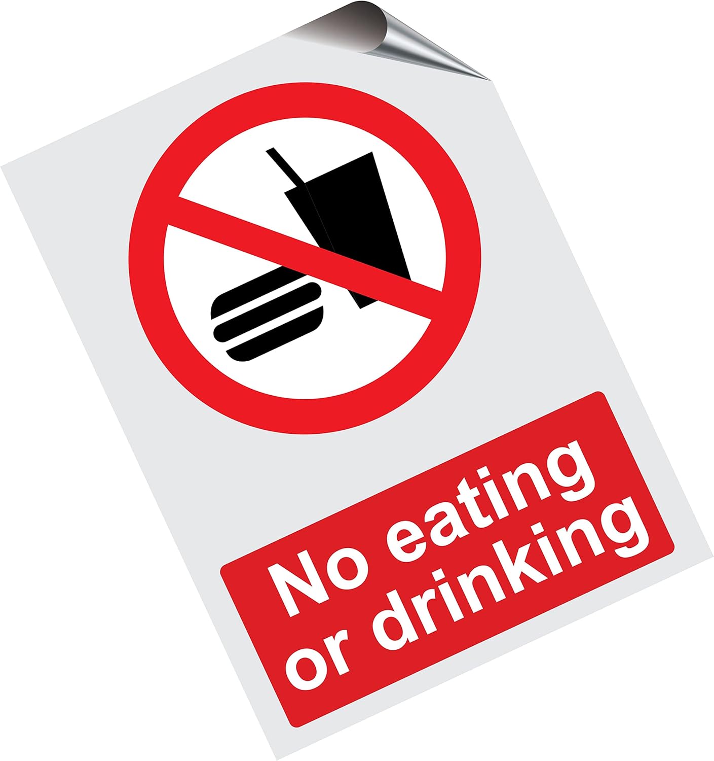 Health & Safety Sign - (143) - Prohibition Notice - Self Adhesive ...