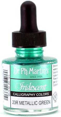 Amazon.com: Dr. Ph. Martin's Iridescent Calligraphy Color (23R) Ink ...