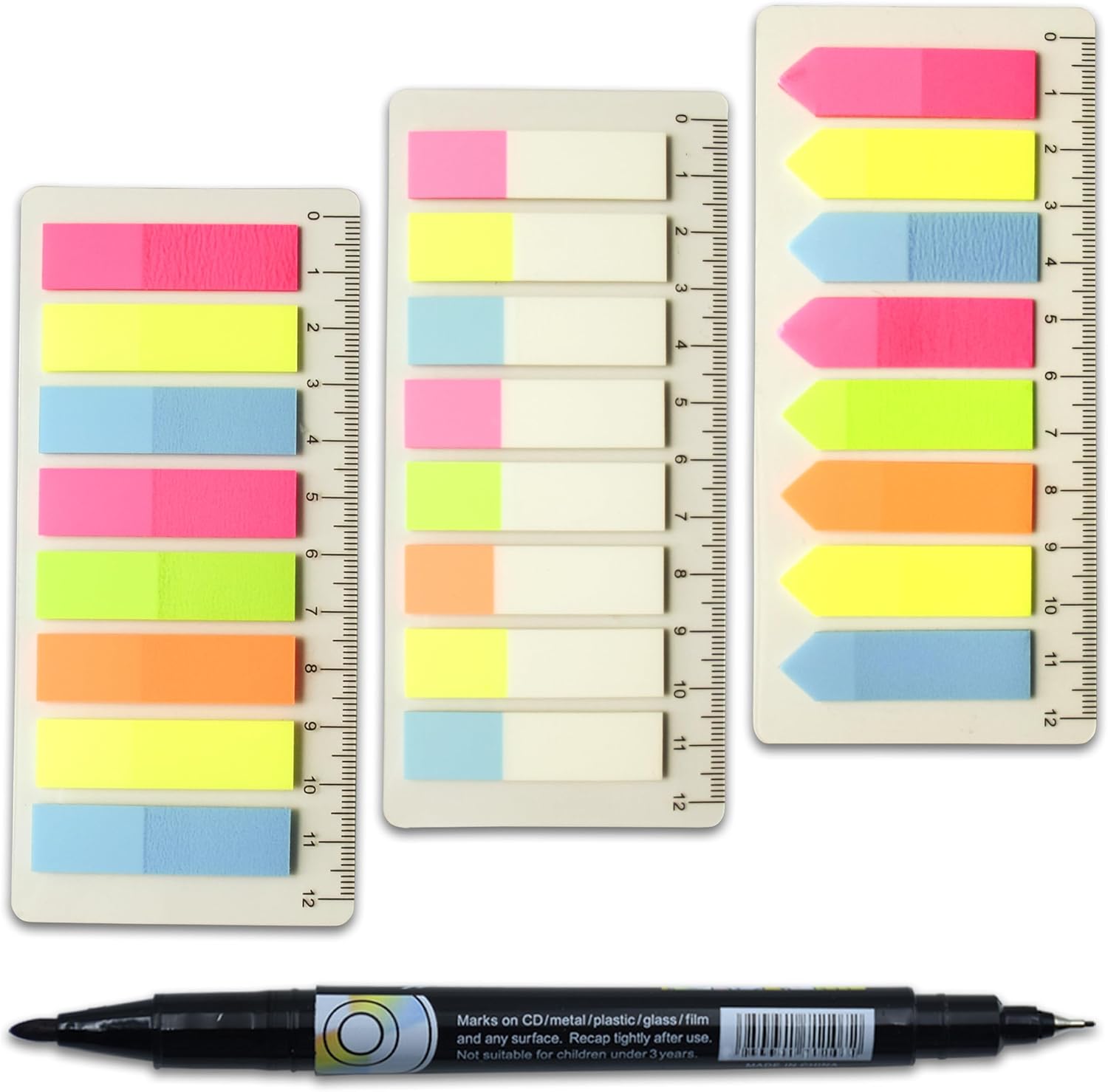 Amazon.com : YOUDEFUL Page Markers, Translucent Sticky Note Tabs with a ...