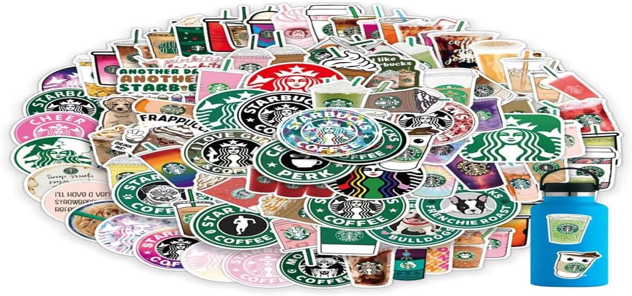 102Pcs Coffee Stickers Pack，Cute Aesthetic Cup Philippines | Ubuy