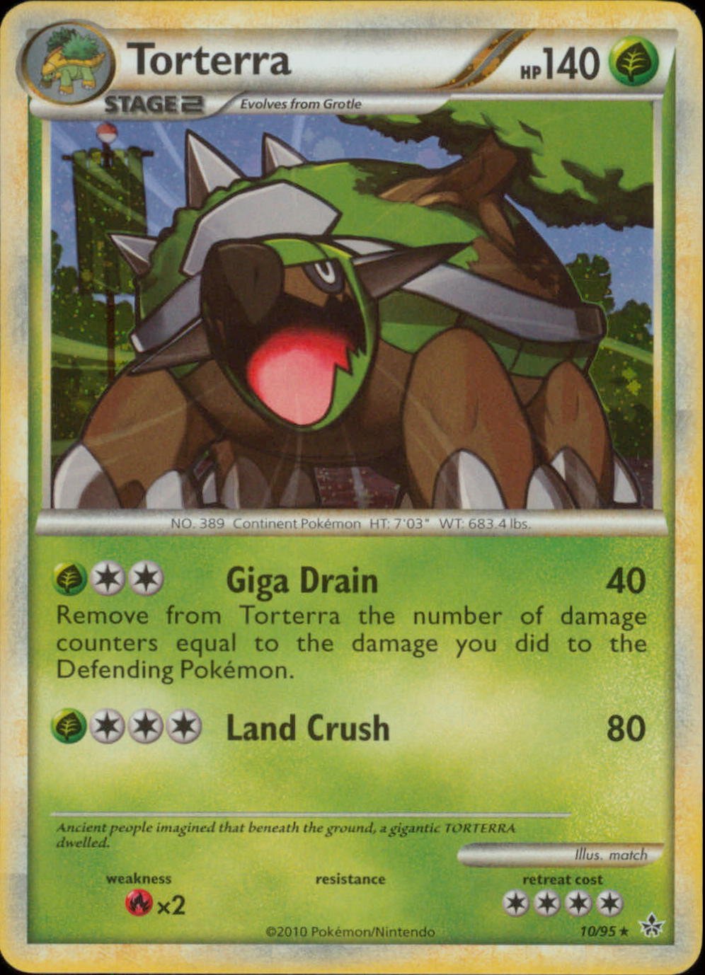 Torterra Pokemon Card