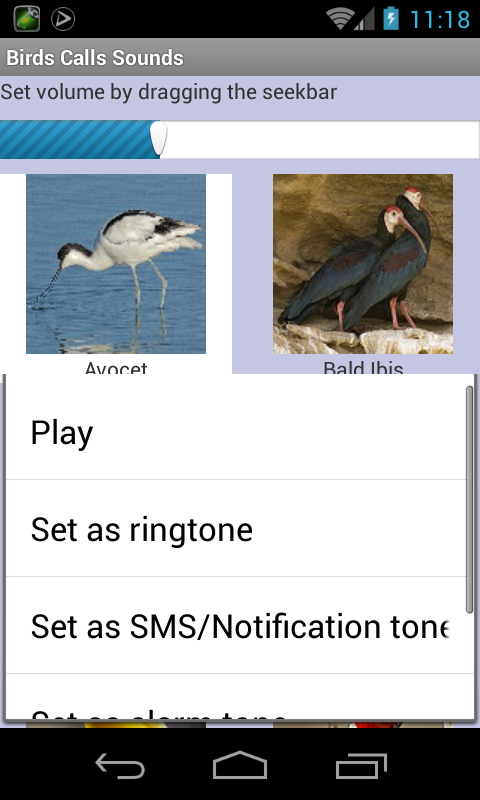 Bird Sounds - App on Amazon Appstore