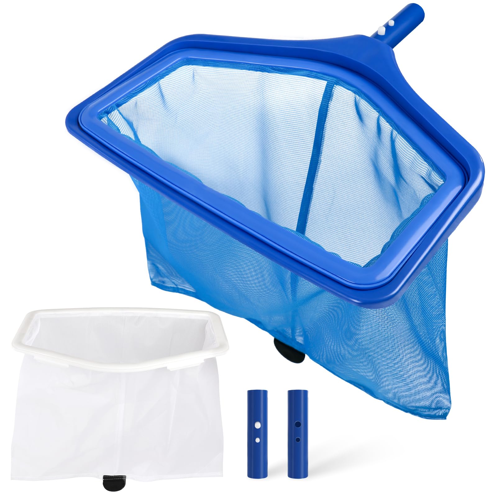Amazon.com : Koknwoa Pool Net 2 in 1, Pool Skimmer Net with 2 ...