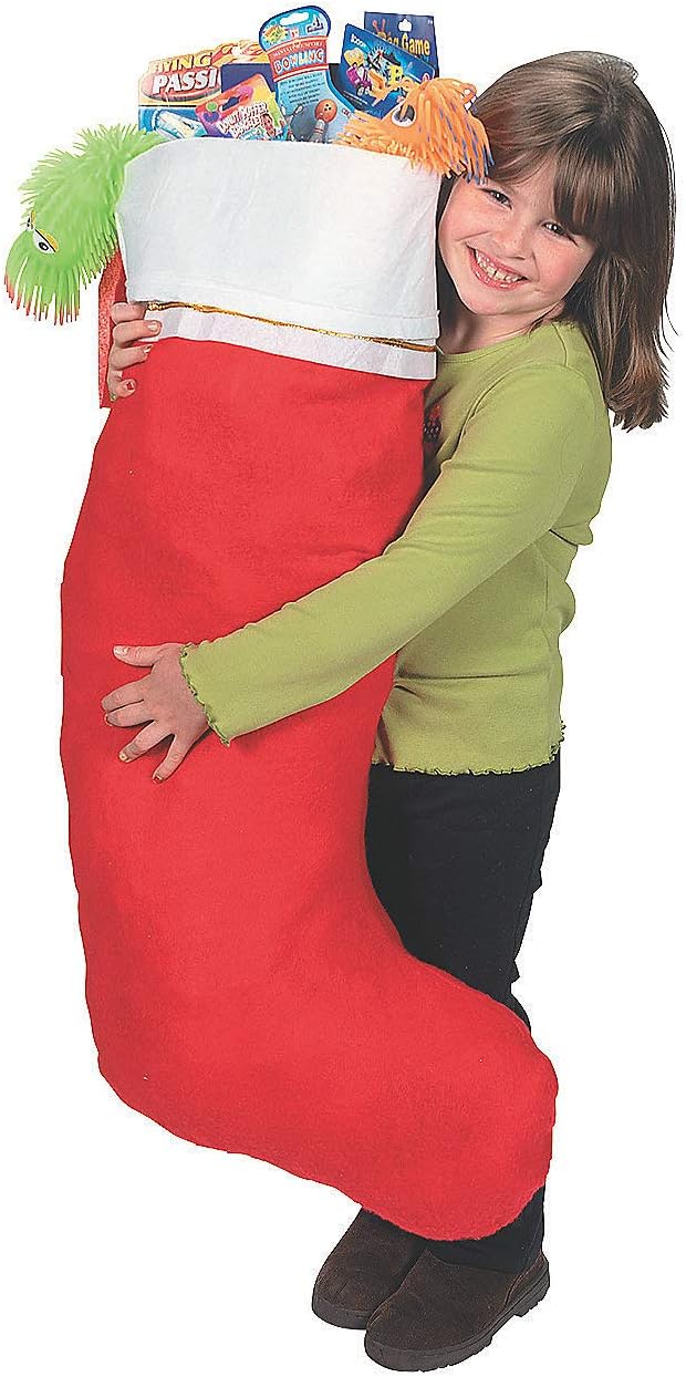 Amazon.com: JOYIN 2 Packs 38” Jumbo Felt Christmas Stockings Party ...