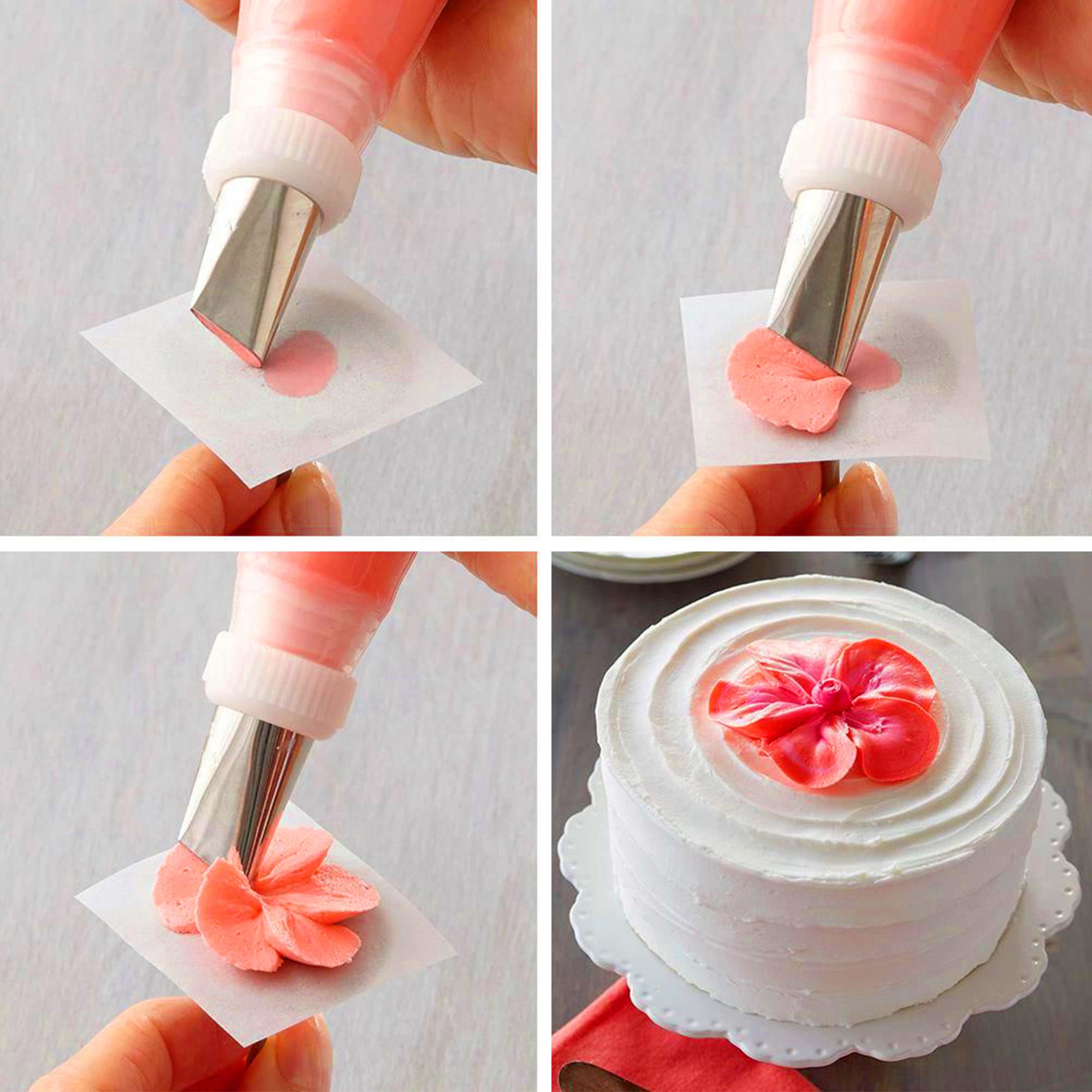 Snapklik.com : Dr.Pedi 7 Pieces Rose Flower Piping Tips Set
