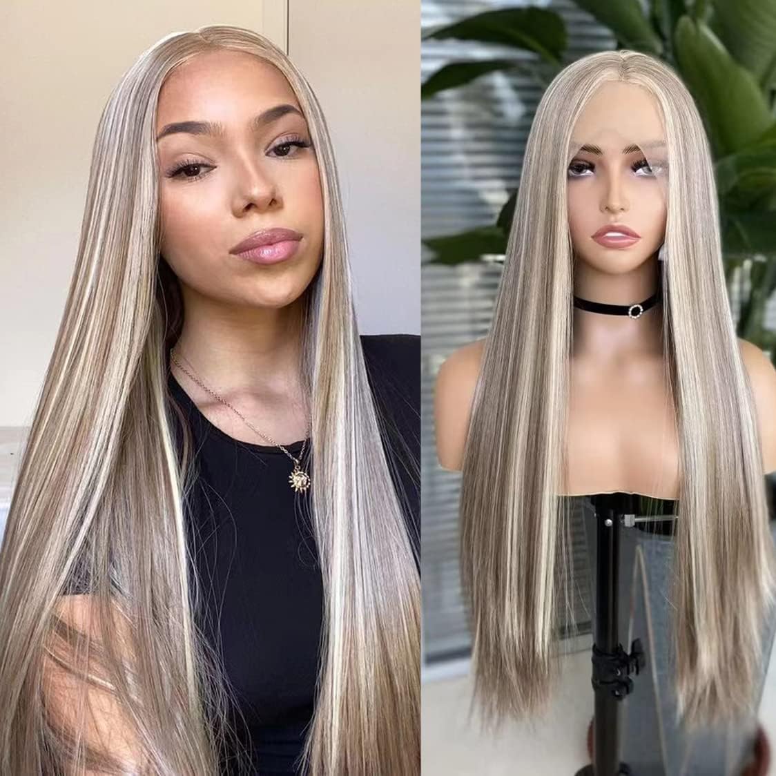 Amazon.com : Cocoarm 24 Inch Deep Lace Frontal Wigs Wigs for Black ...