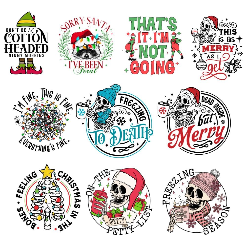 Amazon.com: 12PC Christmas Magnets Santa Funny Xmas Magnet Car Kitchen ...
