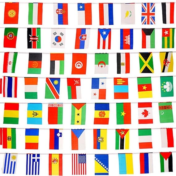 Amazon.com: Buytra 200 Country Flags, Flags of The World, International ...