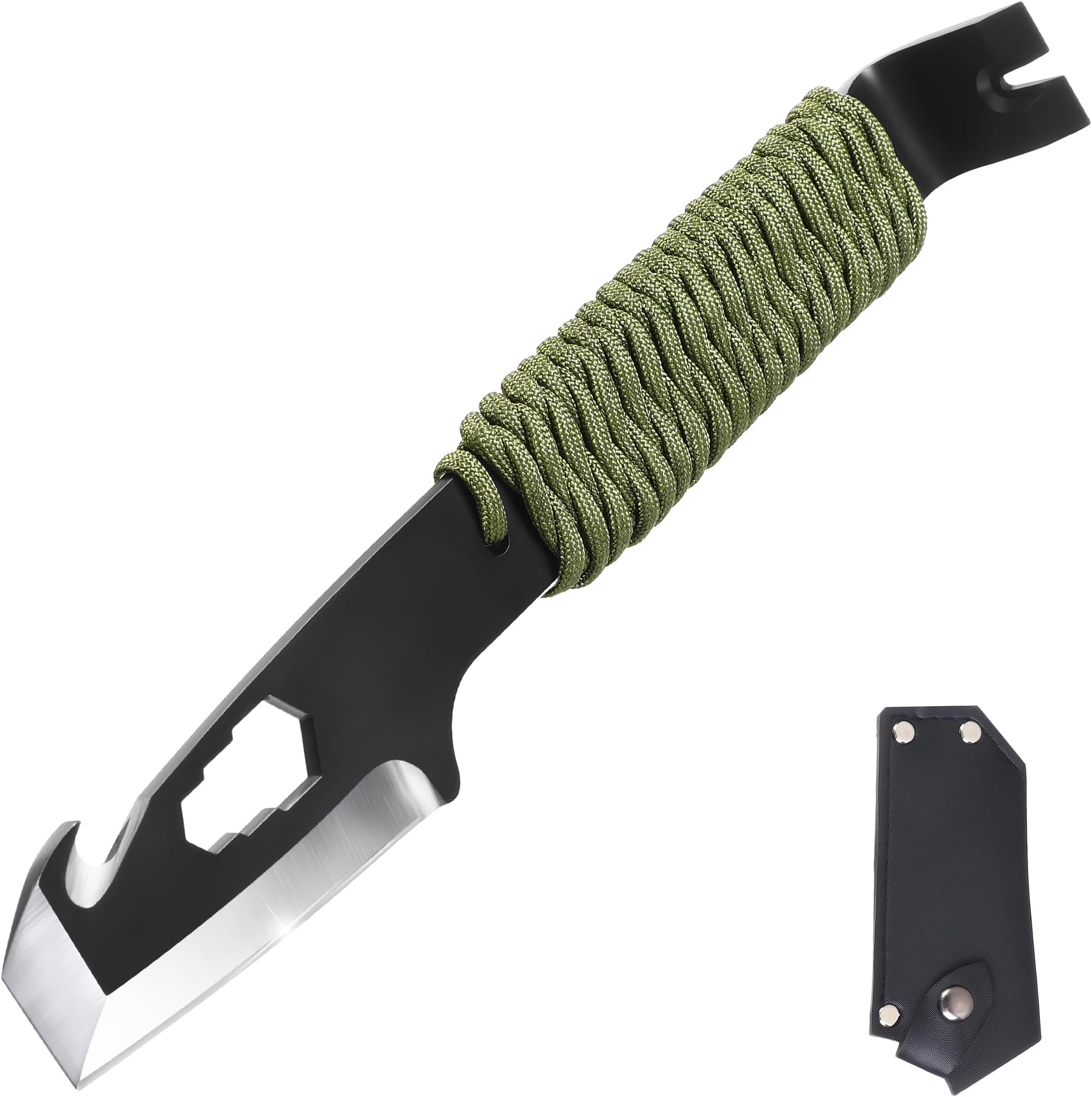 Gulfmew 10" EDC Pry Bar Multitool, Large Prybar with Wrenches, Crowbar ...