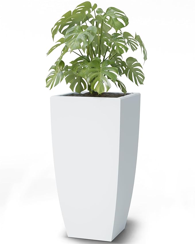 YUCCABE ITALIA Fox B 24 INCH Pots for Plants Highly Durable Polymers ...