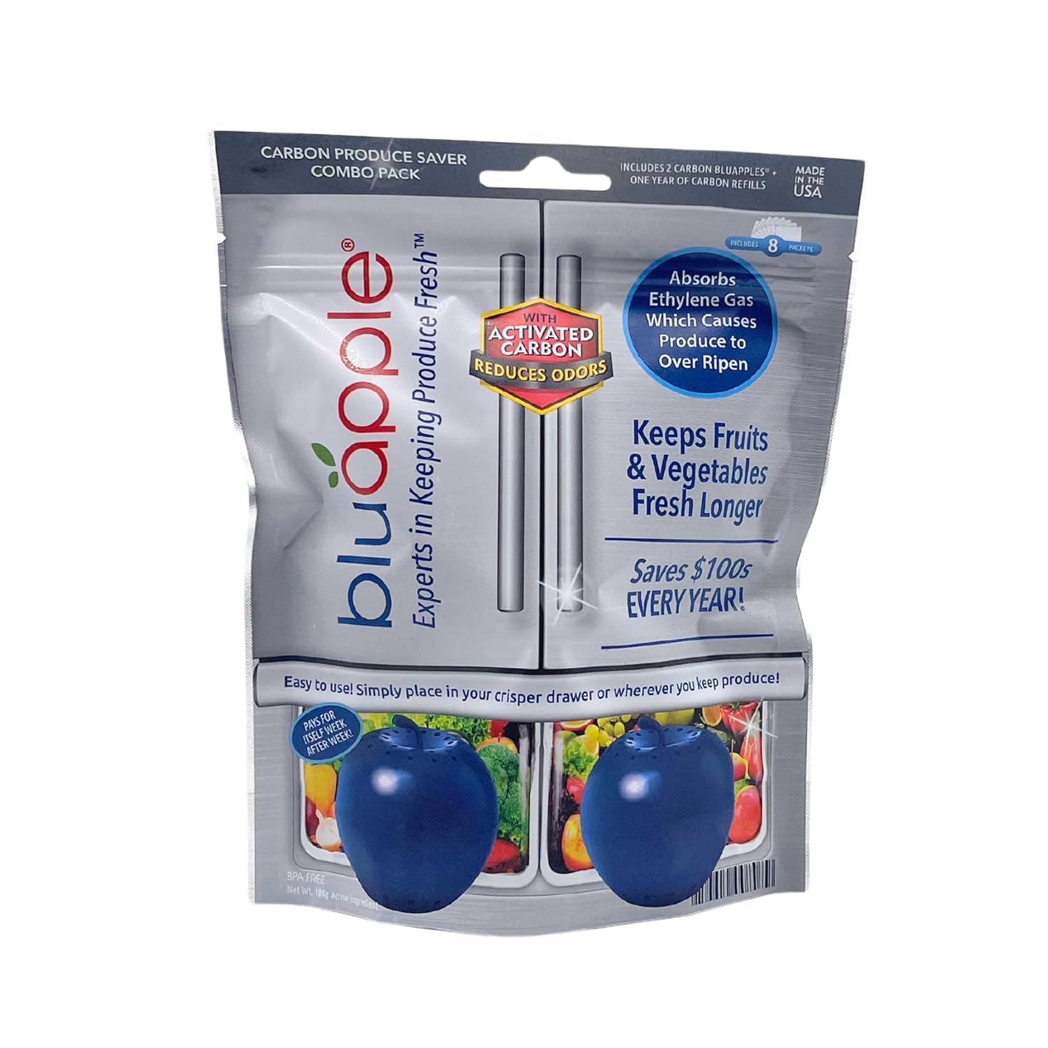 Snapklik.com : Bluapple One-Year Combo Pack w/Activated Carbon ...