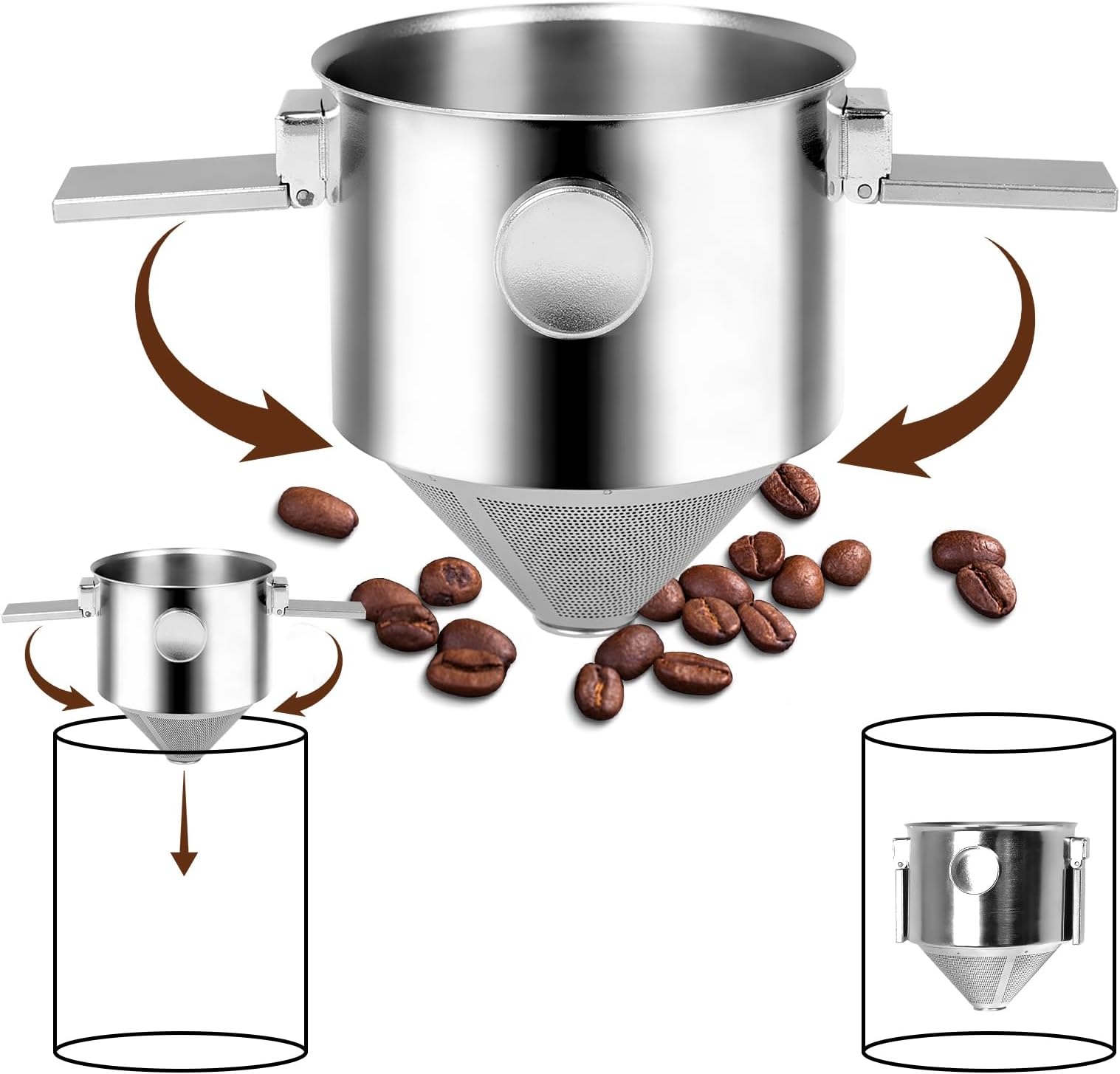 Primula Brew Buddy Portable Pour Over, Reusable Fine Mesh Filter ...