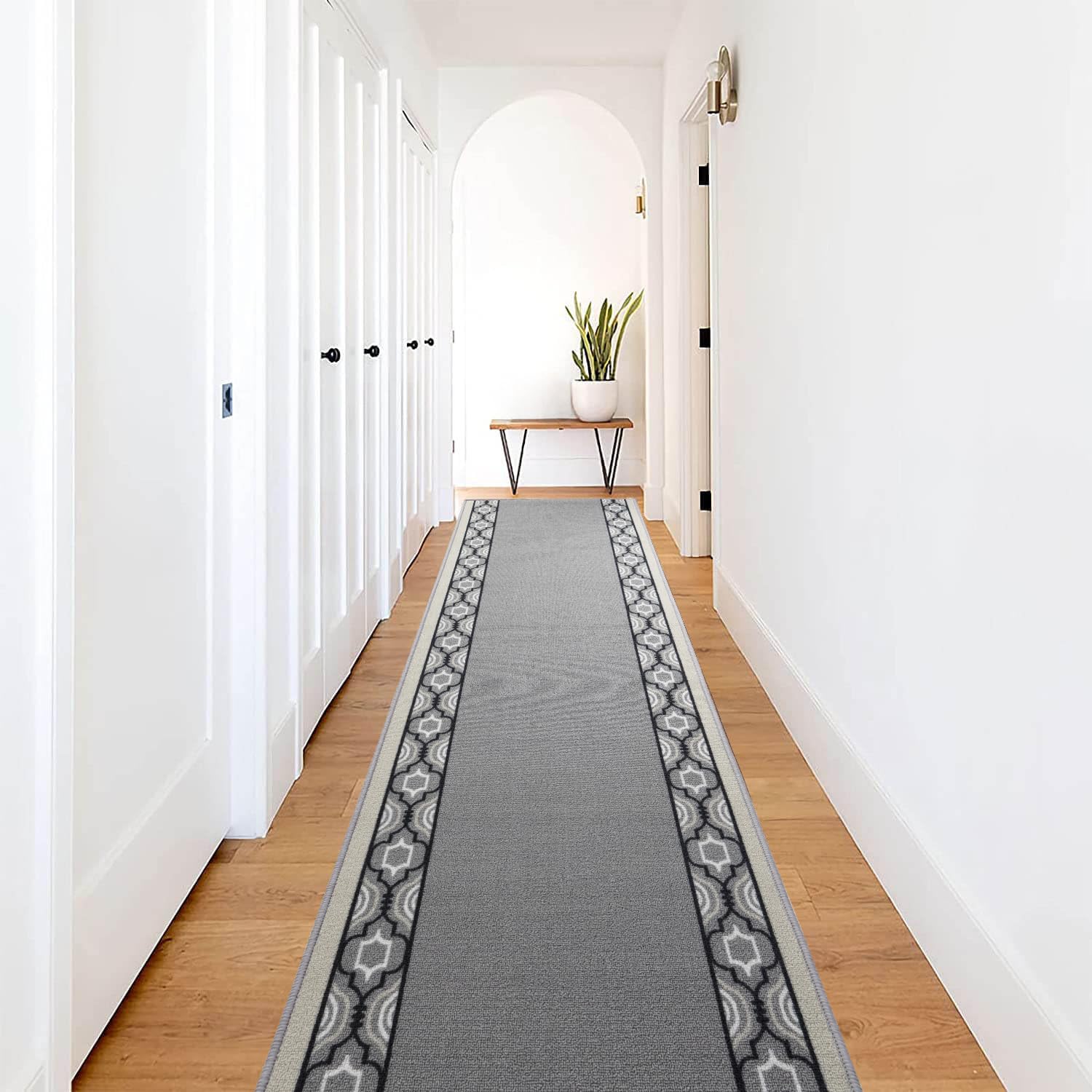 Amazon.com: Custom Size Runner Rug Trellis Border Roll Runner 32 in ...
