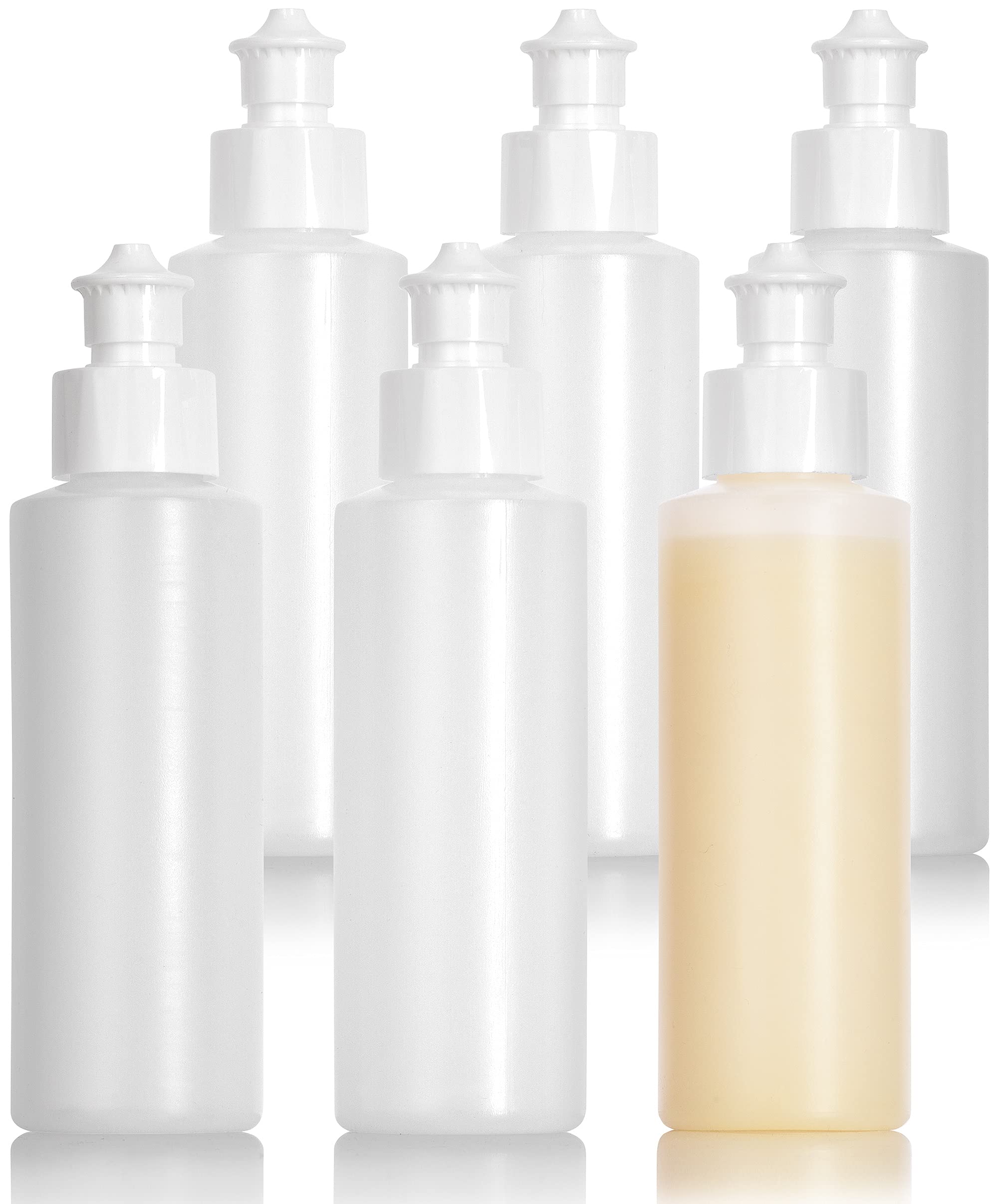 Amazon.com: JUVITUS 6 oz Clear Natural Refillable Plastic Squeeze ...