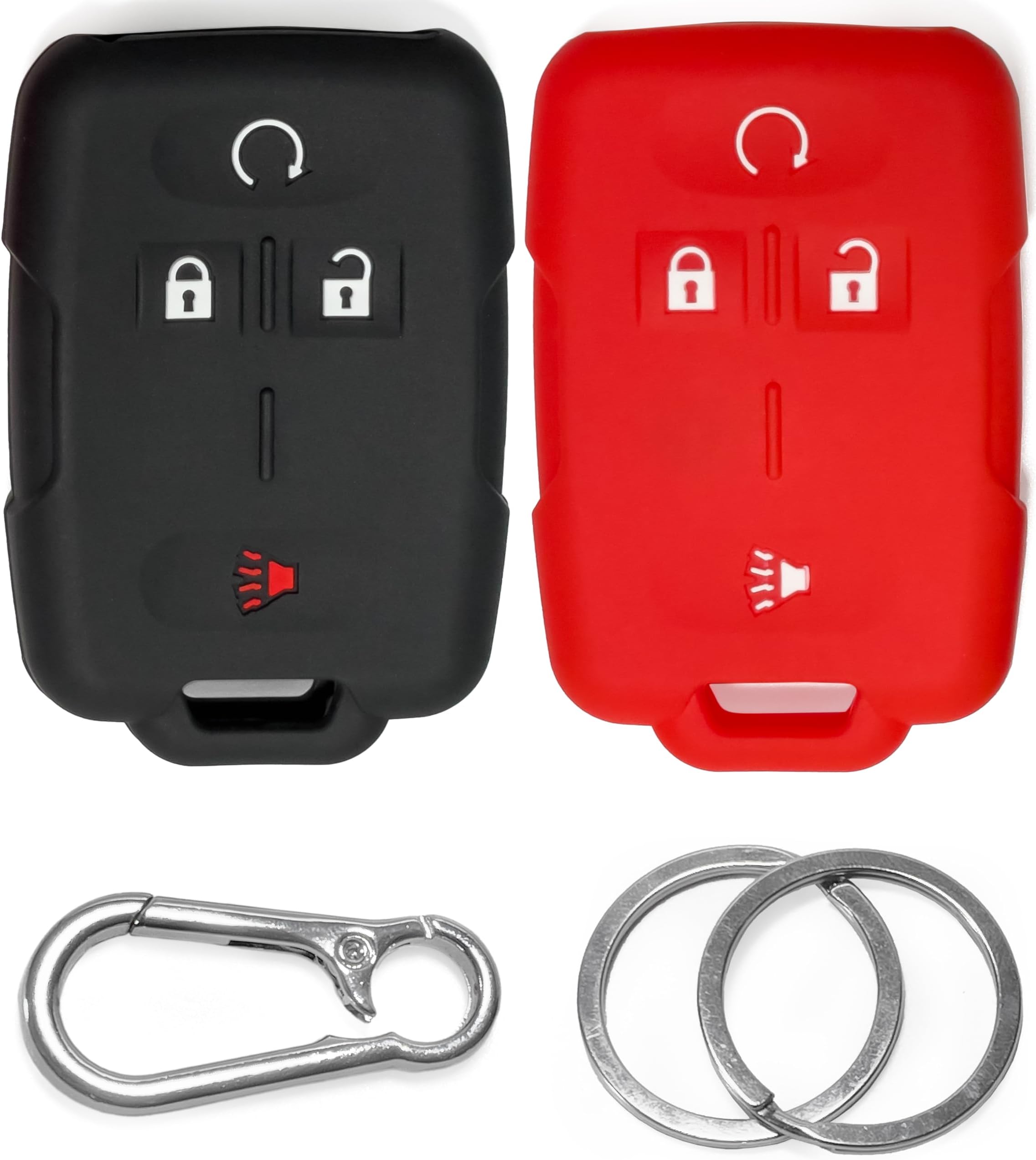 Amazon.com: Click&Fit Silicone Key Fob Covers Compatible with Chevrolet ...