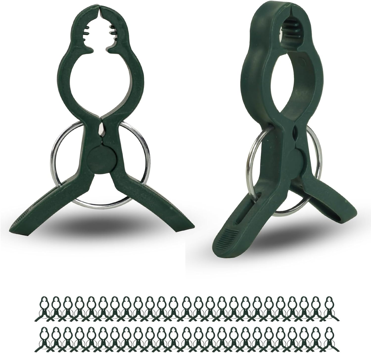 Amazon.com : Shaki yard 25 Pcs Green Small Gentle Gardening Plant Clips ...
