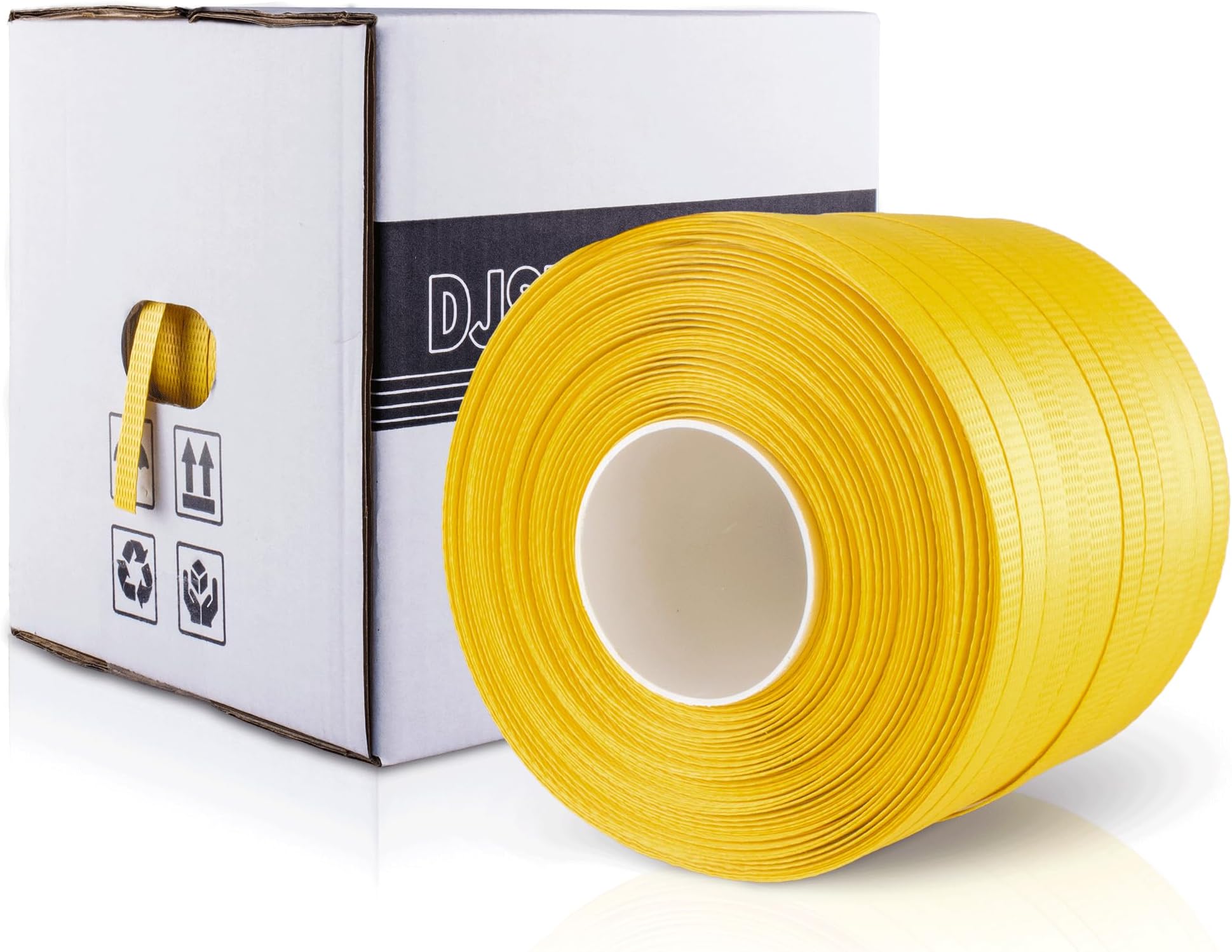 Amazon.com: QWORK 3/4" x 250' Woven Cord Strapping Roll, Heavy Duty ...