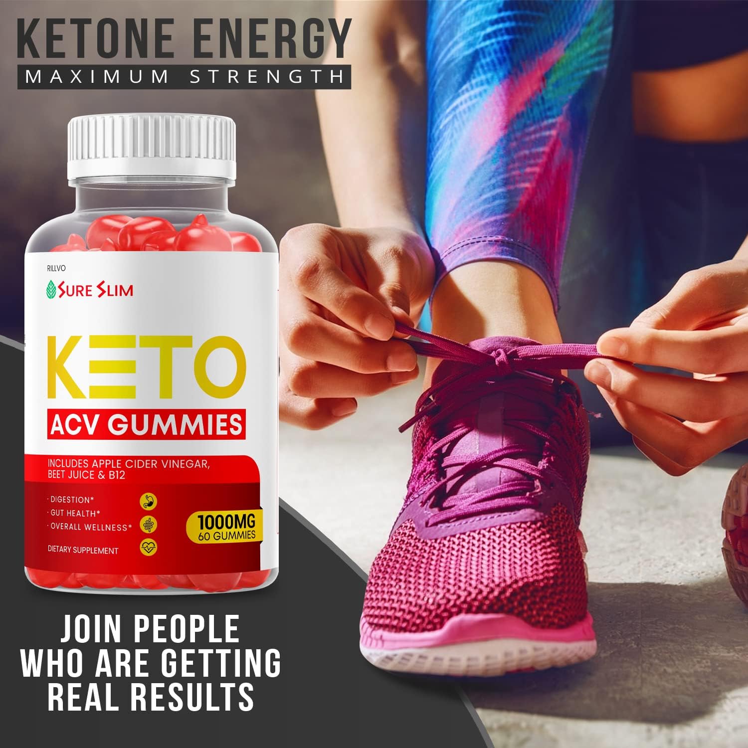 Gomitas Sure Slim Keto ACV Fórmula avanzada Sure Slim Keto gomitas de ...