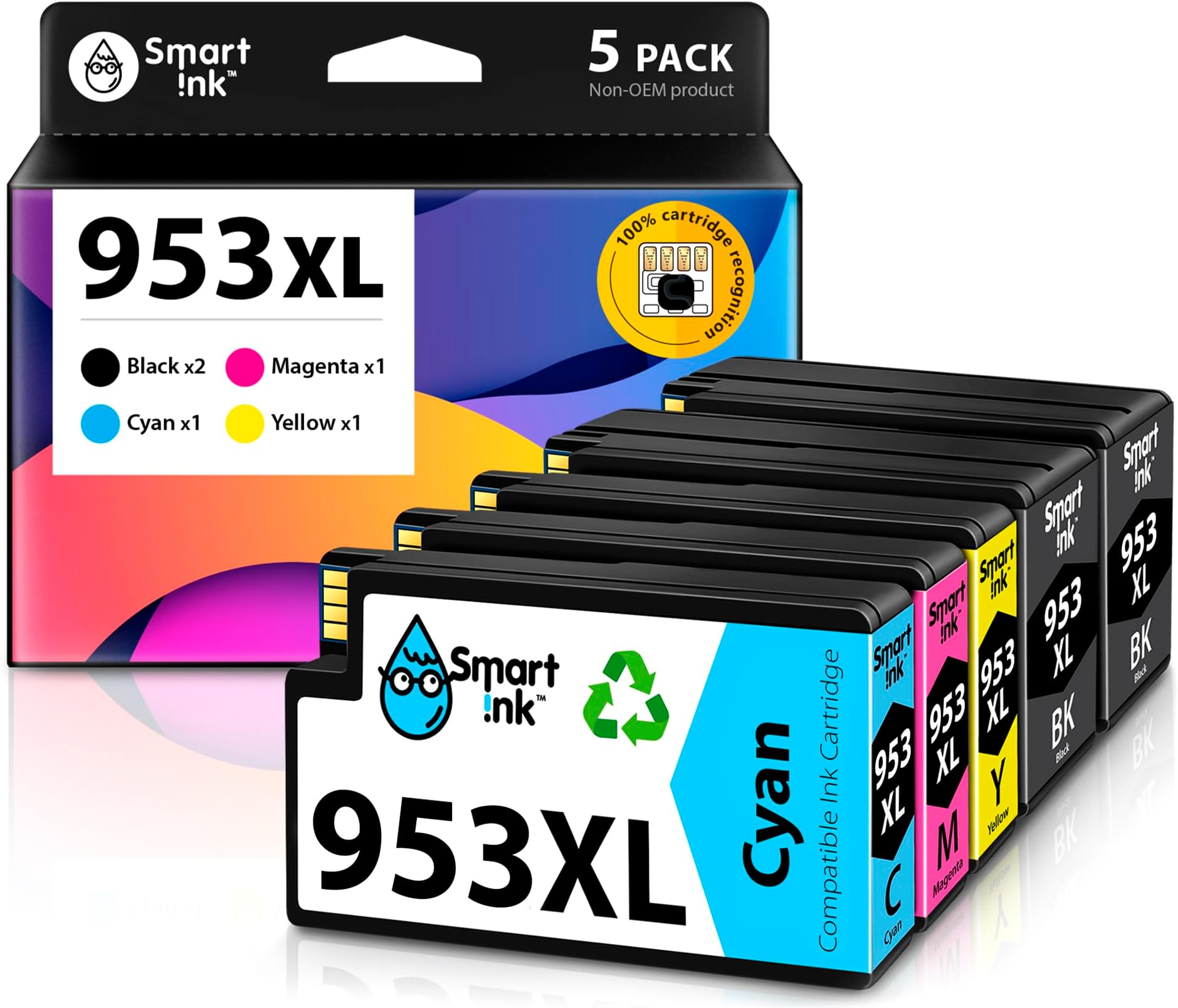 Smart Ink Compatible Ink Cartridge Replacement for HP 953XL 953 XL 5 ...