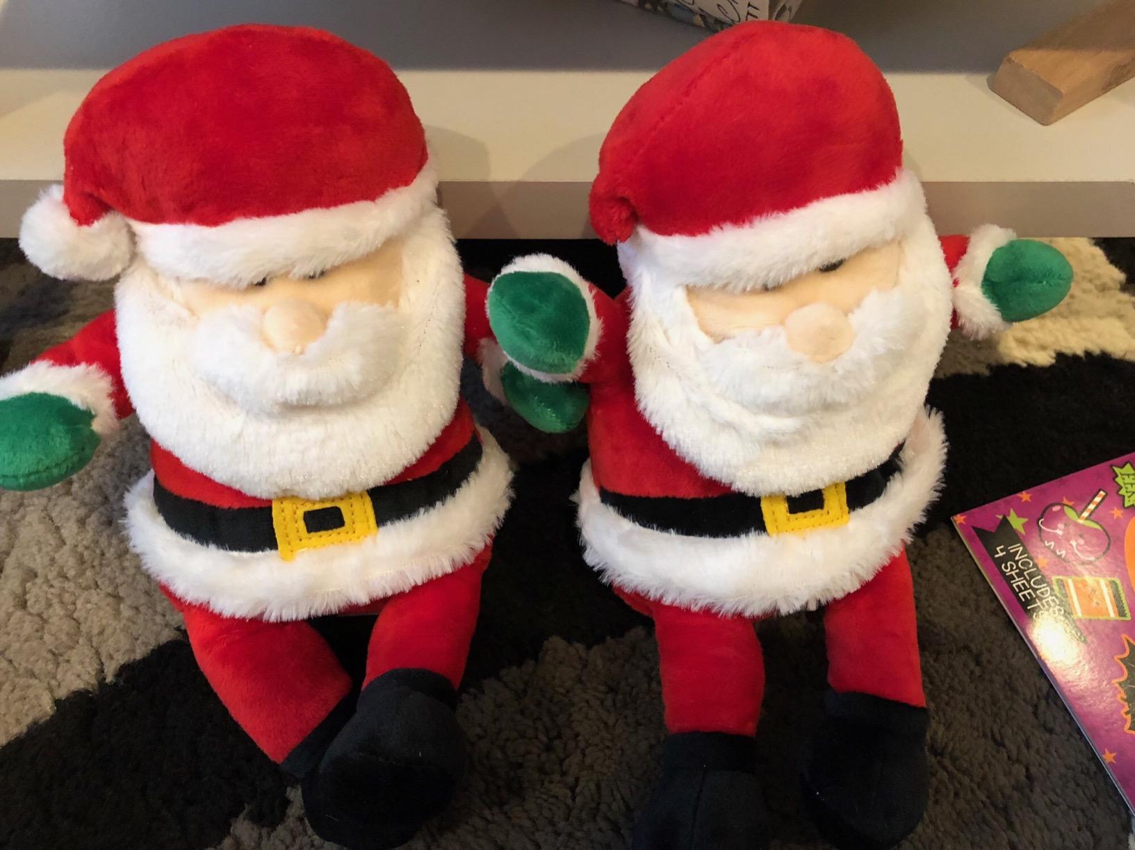 Amazon.com: BLUE PANDA Christmas Plush Toy, Santa Stuffed Animal for ...