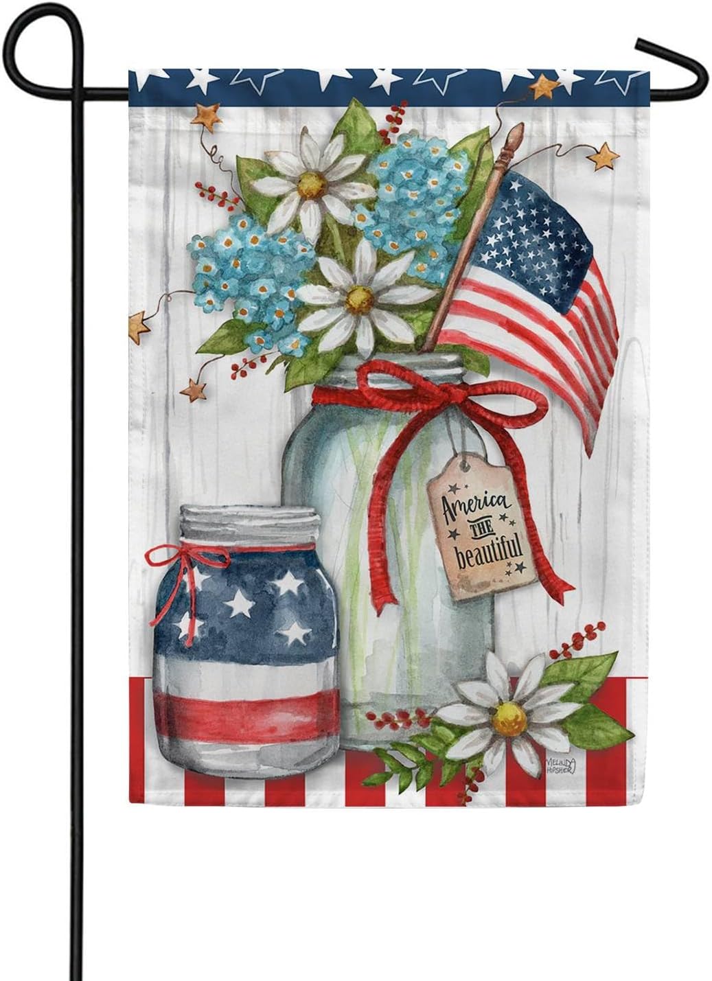 Amazon.com : Toland Home Garden 119824 Veteran Salute Patriotic Flag ...