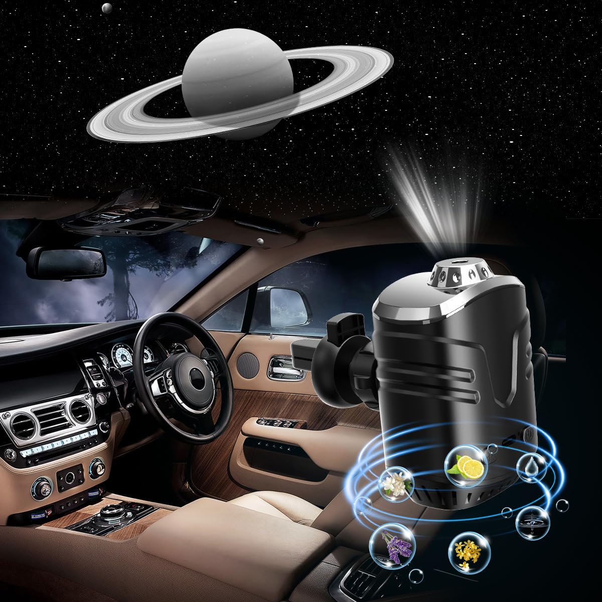 Amazon.com: Car Star Projector with Air Freshener, Ceiling Ambient ...