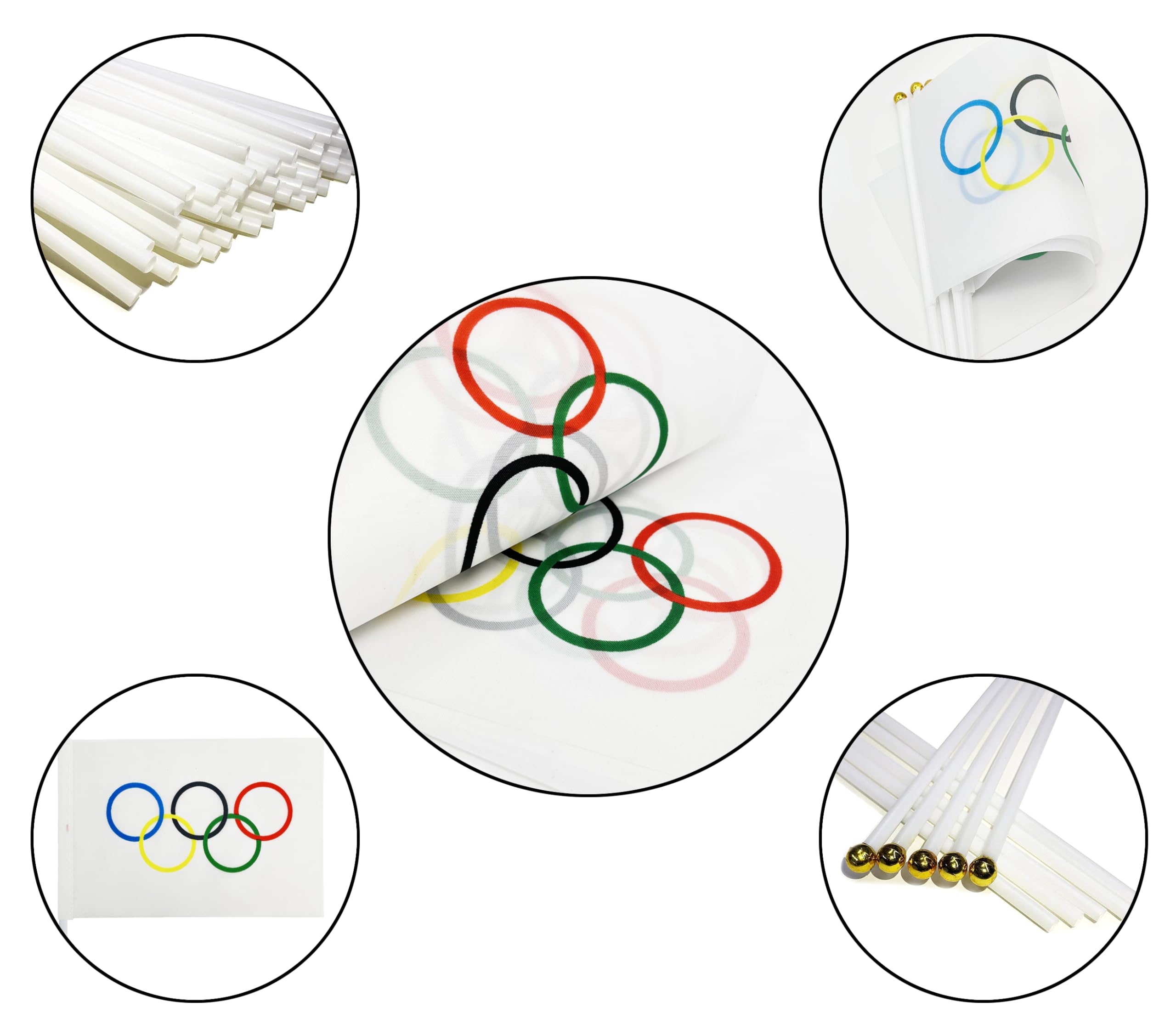 Snapklik.com : ZXvZYT 25 Pack Olympic Games Flag Small Mini Olympic ...
