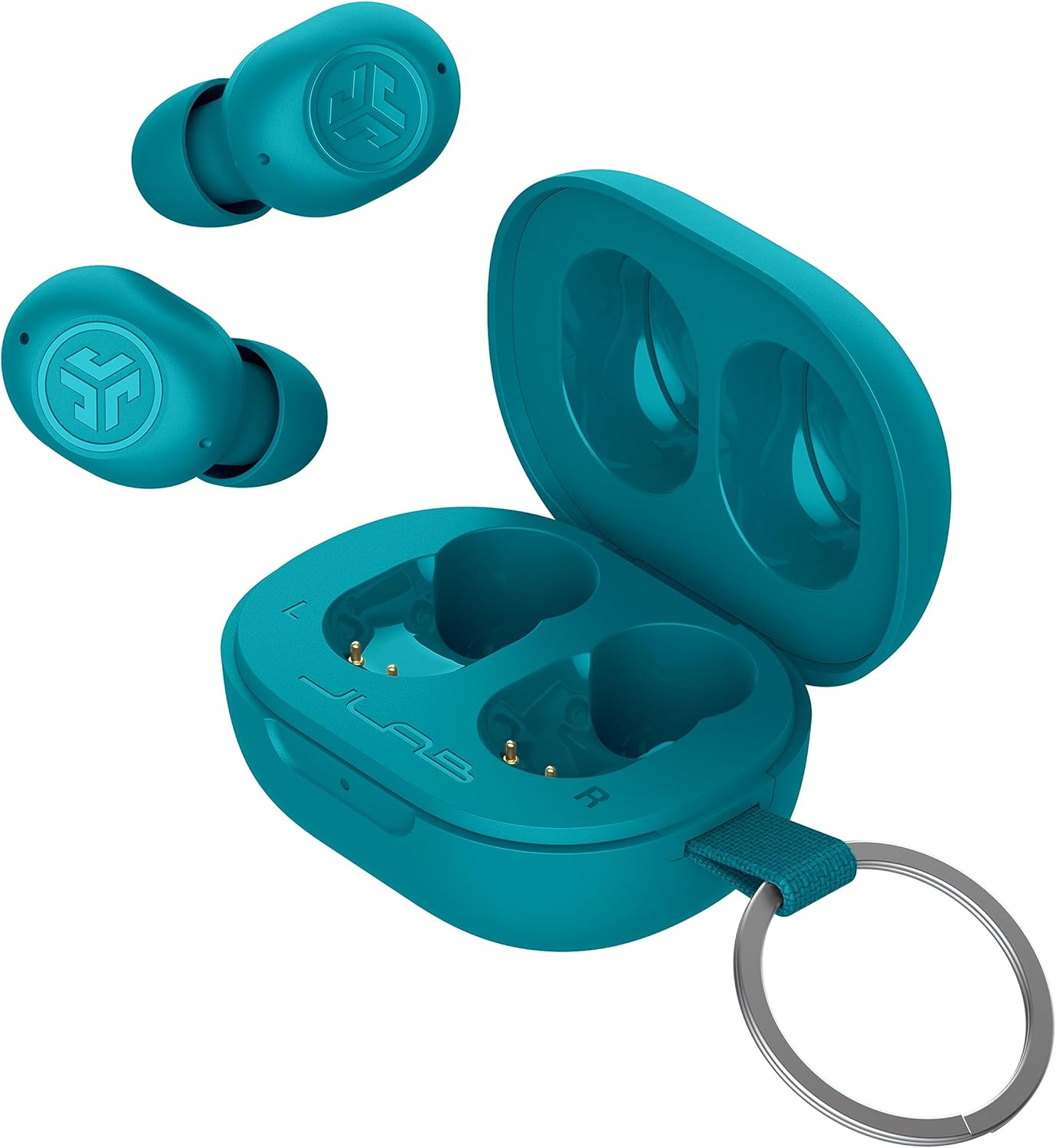 JLab JBuds Mini True Wireless Bluetooth Earbuds + Charging Case | Teal ...