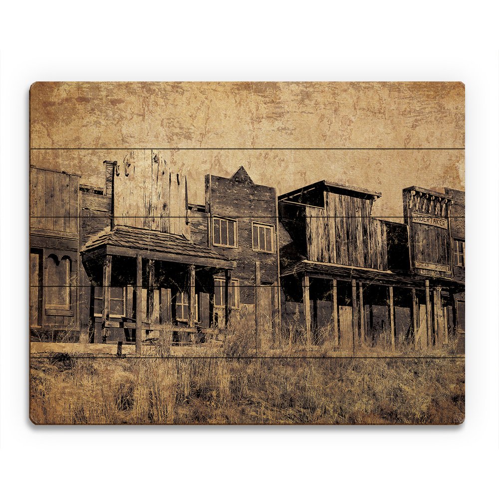 Old Western Town Drawing