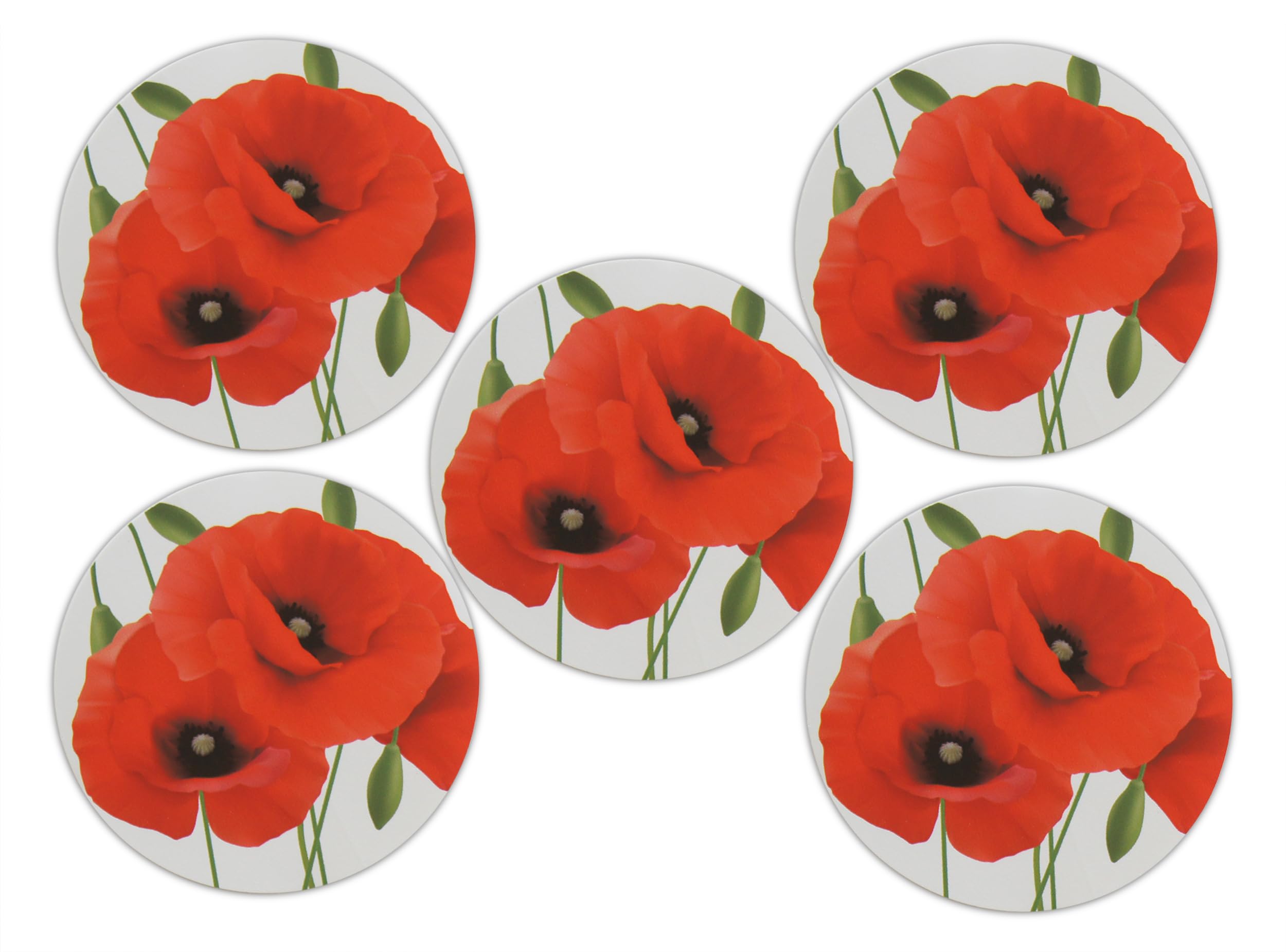 Amazon.com: Novel Merk Flower Vinyl Stickers - 3” Round Individual ...
