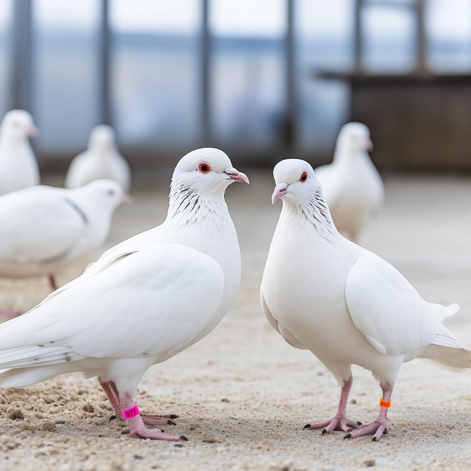 Snapklik.com : 100PCS Leg Bands For Birds, Color Pigeon Chicken Leg ...