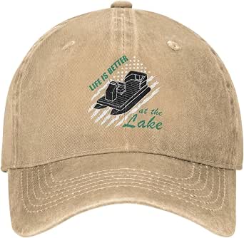 Pontoon Captain Womens Hat Pontoon Captain Life is Better at The Lake ...