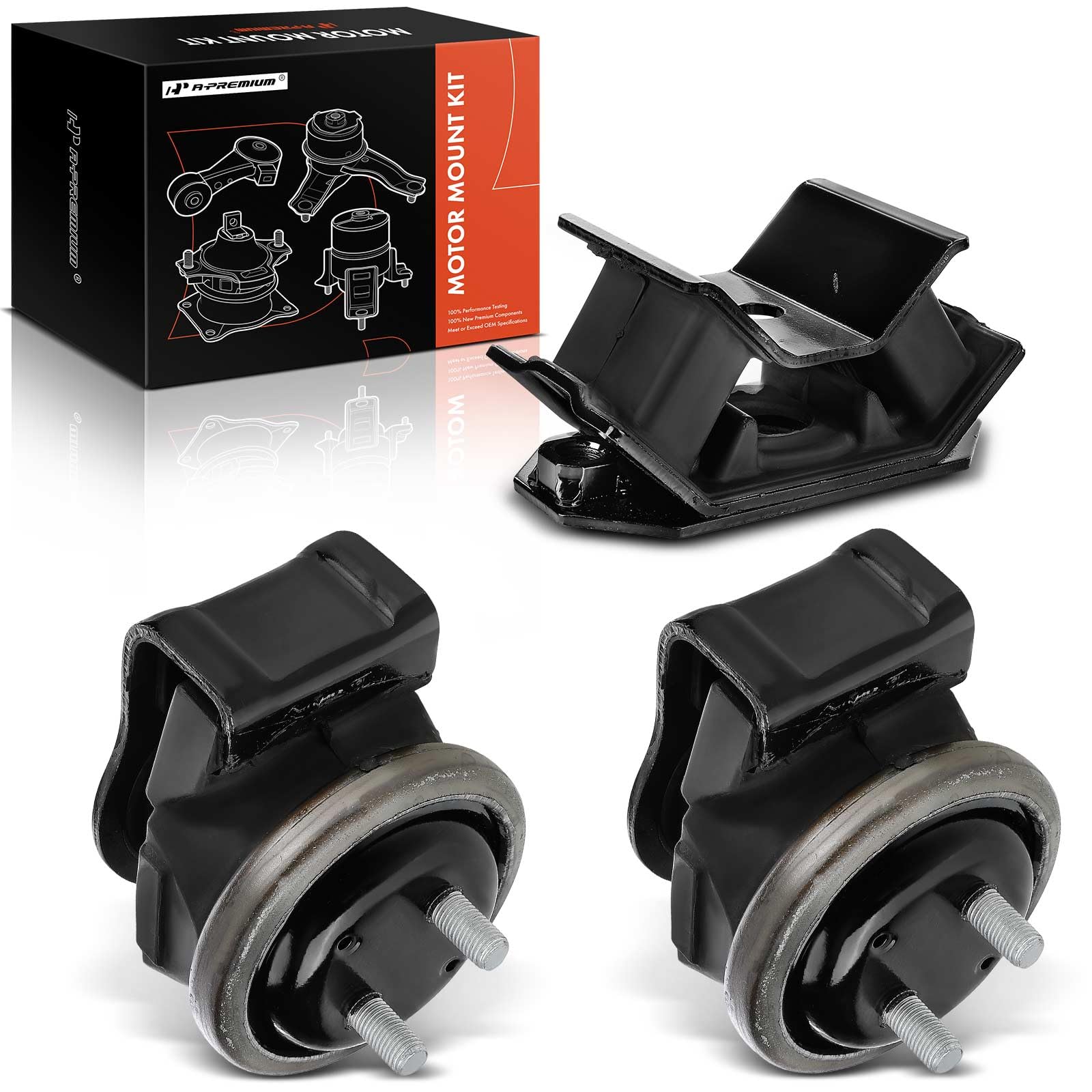 Amazon.com: A-Premium 3PCS Engine Motor Mount Transmission Mount Set ...
